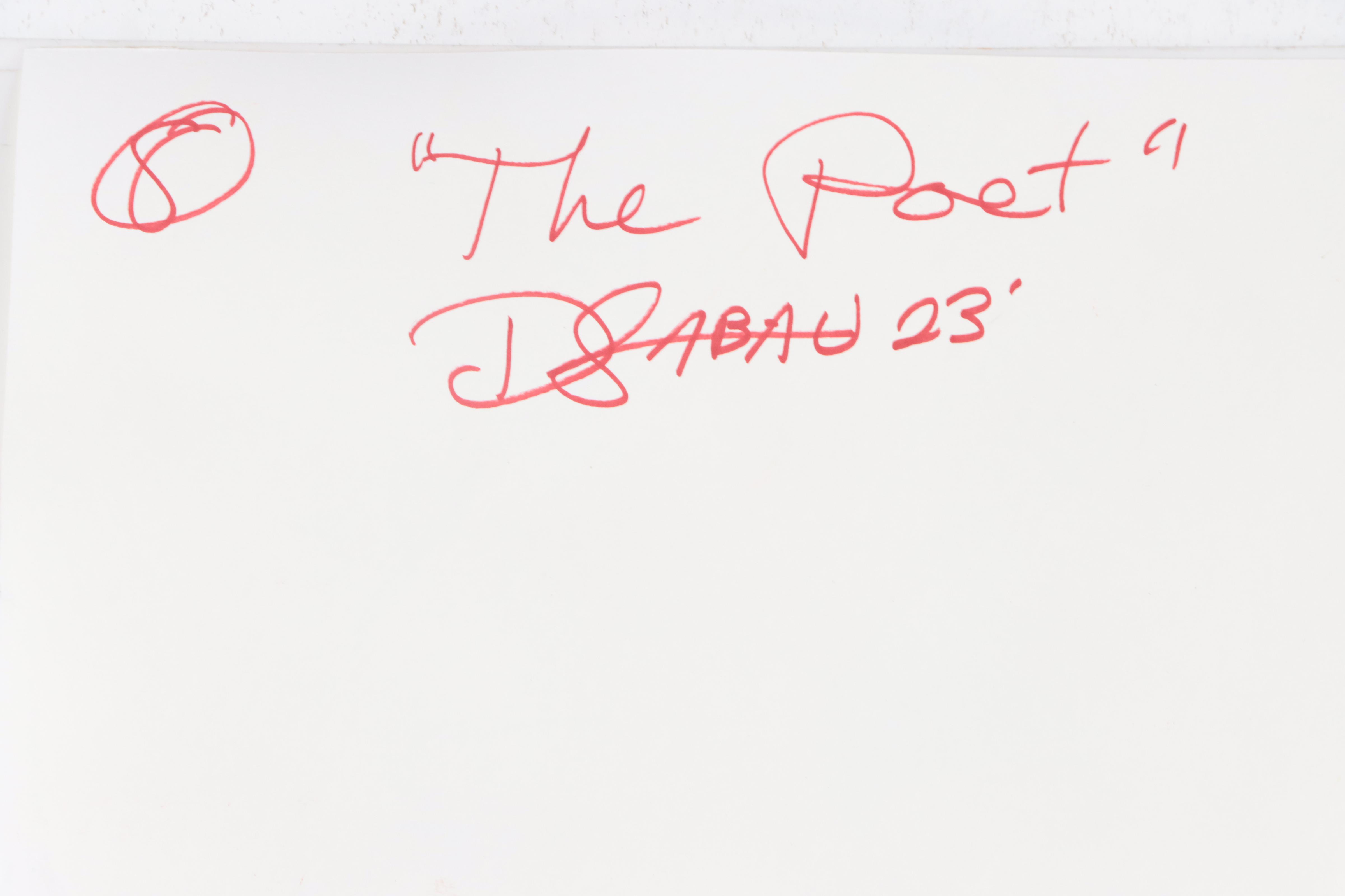 Dan Sabau Watercolor Painting "The Poet," 2023 | EBTH