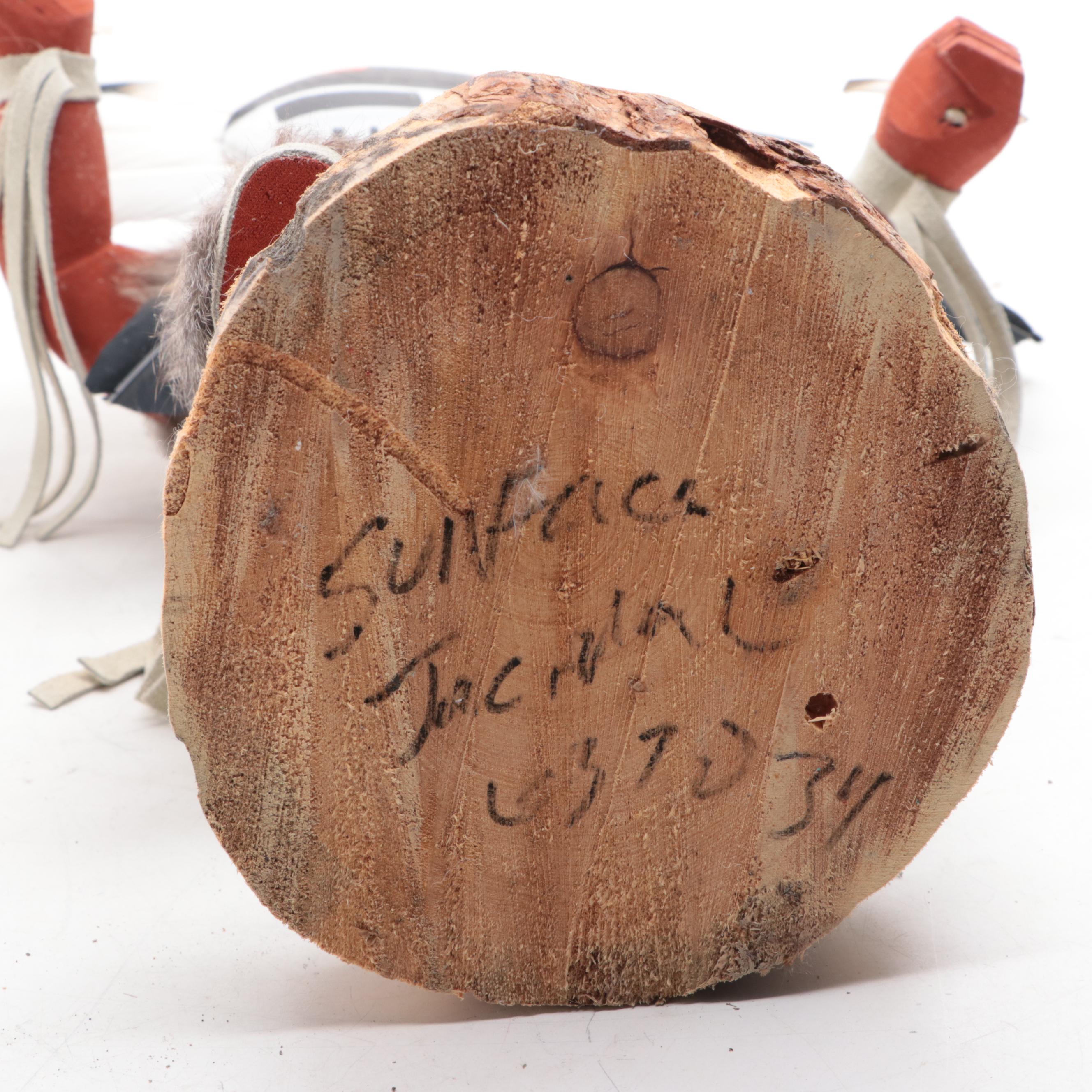 Hopi Kachina Figure "Sunfaced Jackal," Late 20th Century | EBTH