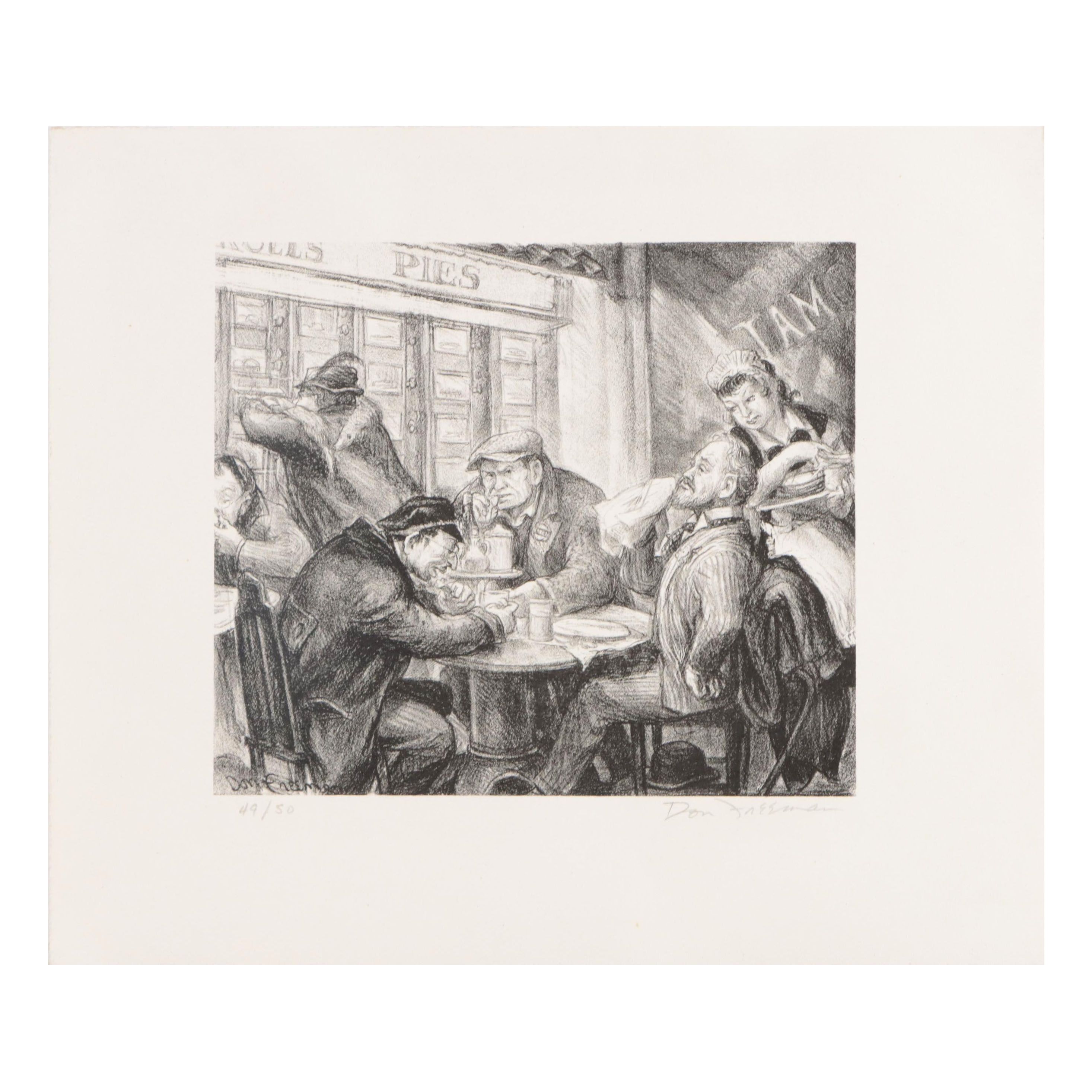 Don Freeman Lithograph "Automat Aristocrat," 1932 | EBTH