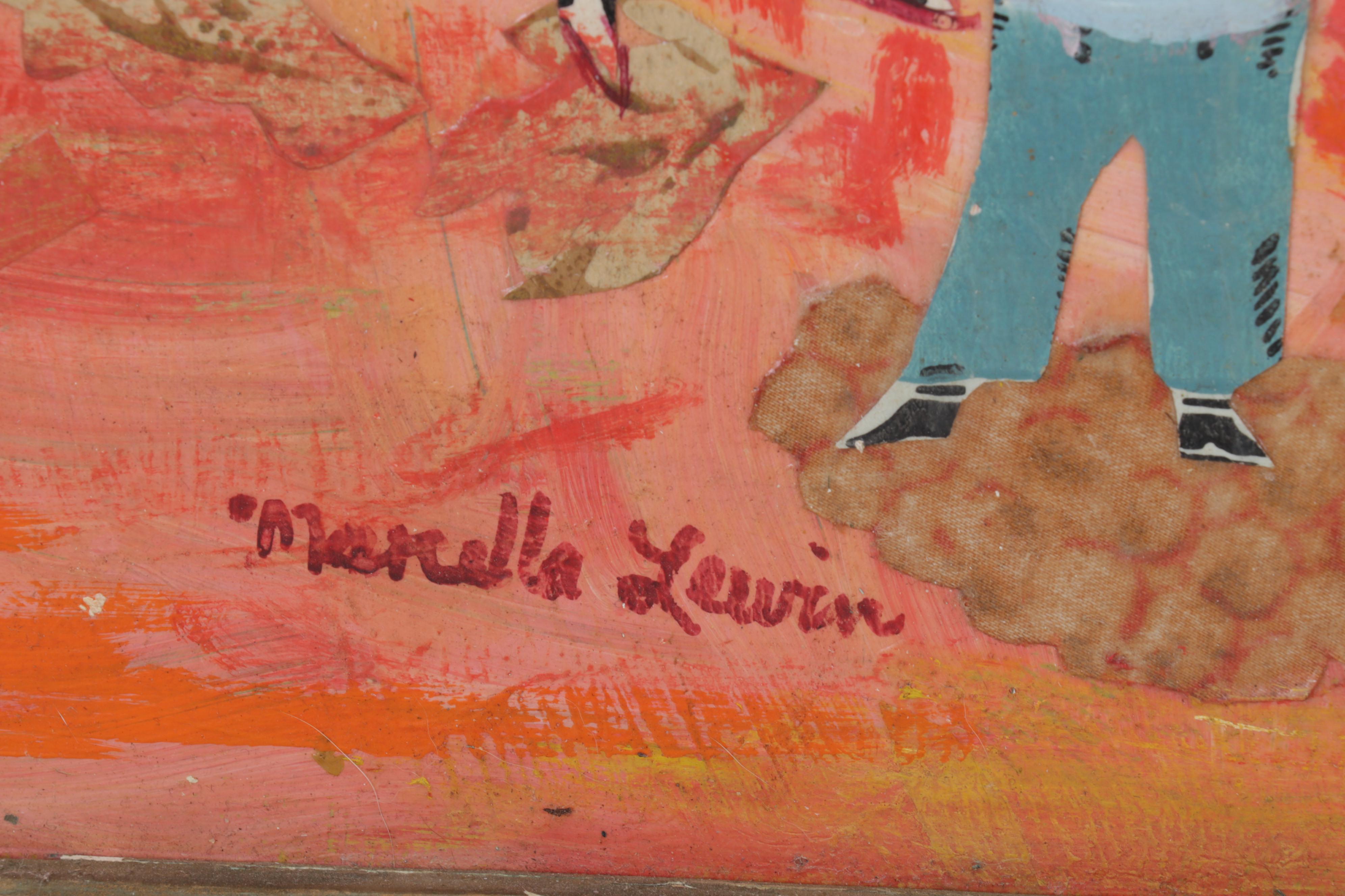 Marcella Lewin Mixed Media Painting "Carousel," Circa 1971 | EBTH