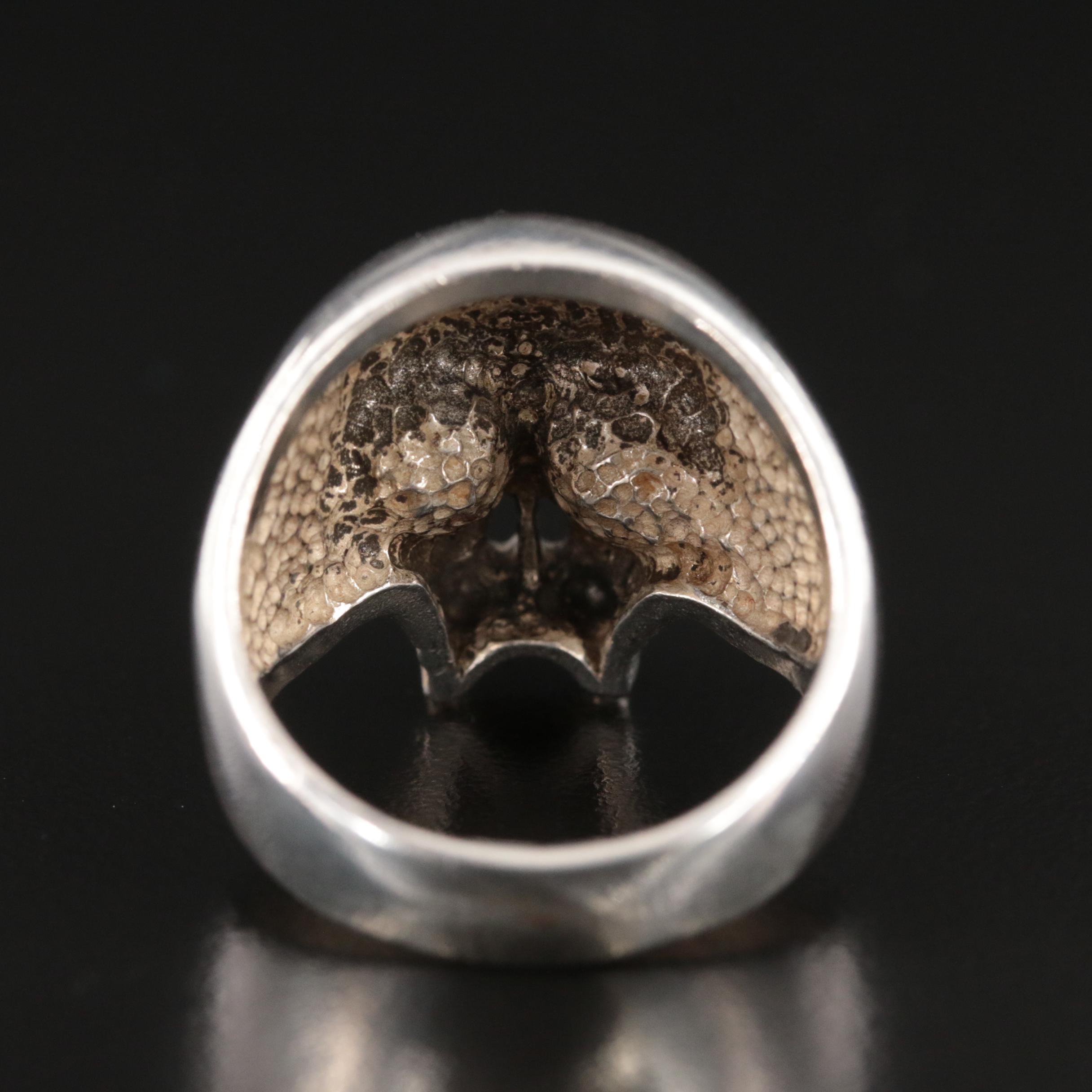 950 Silver Skull Ring | EBTH