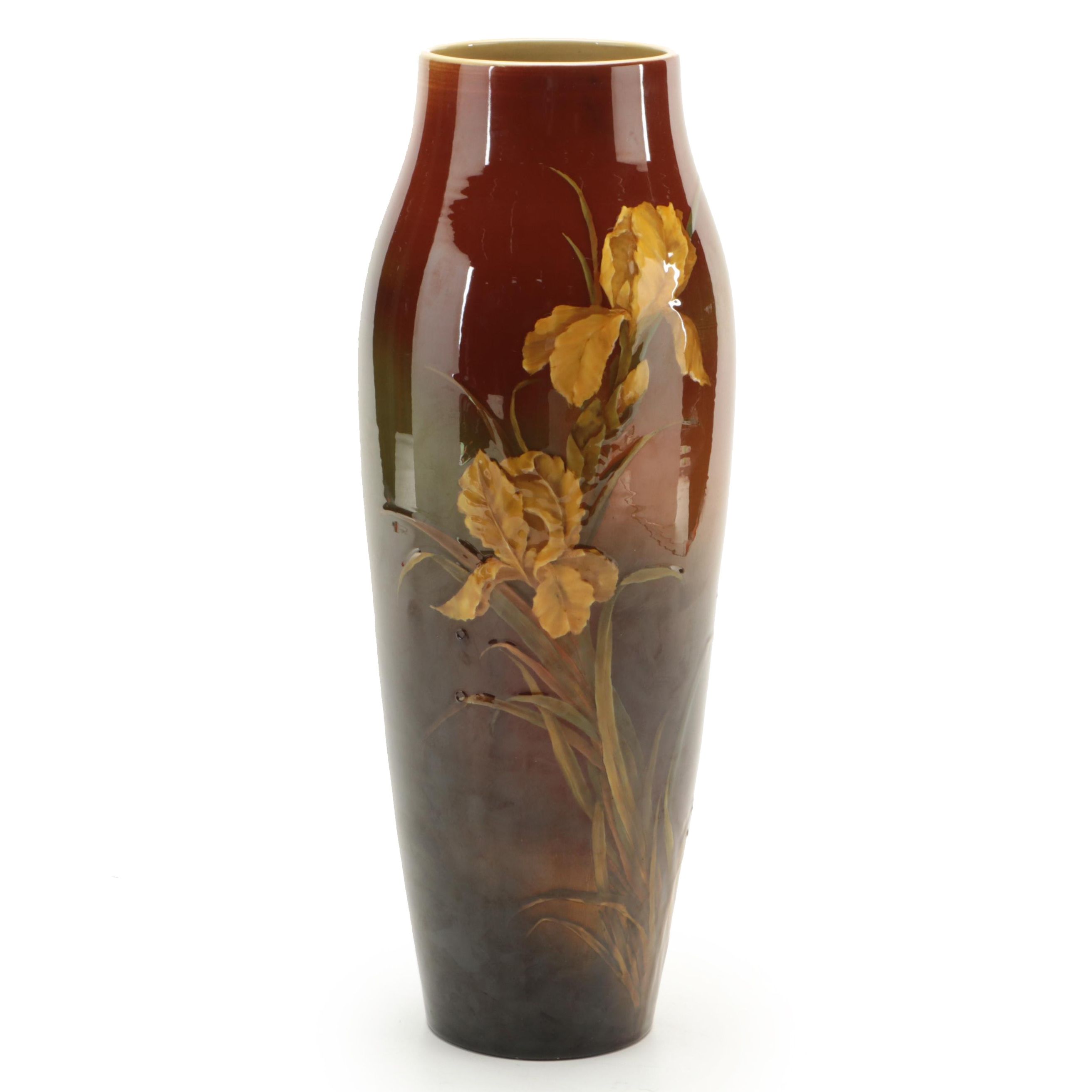 Sarah Toohey for Rookwood Large-Scale Standard Glaze Iris Vase, 1890 | EBTH