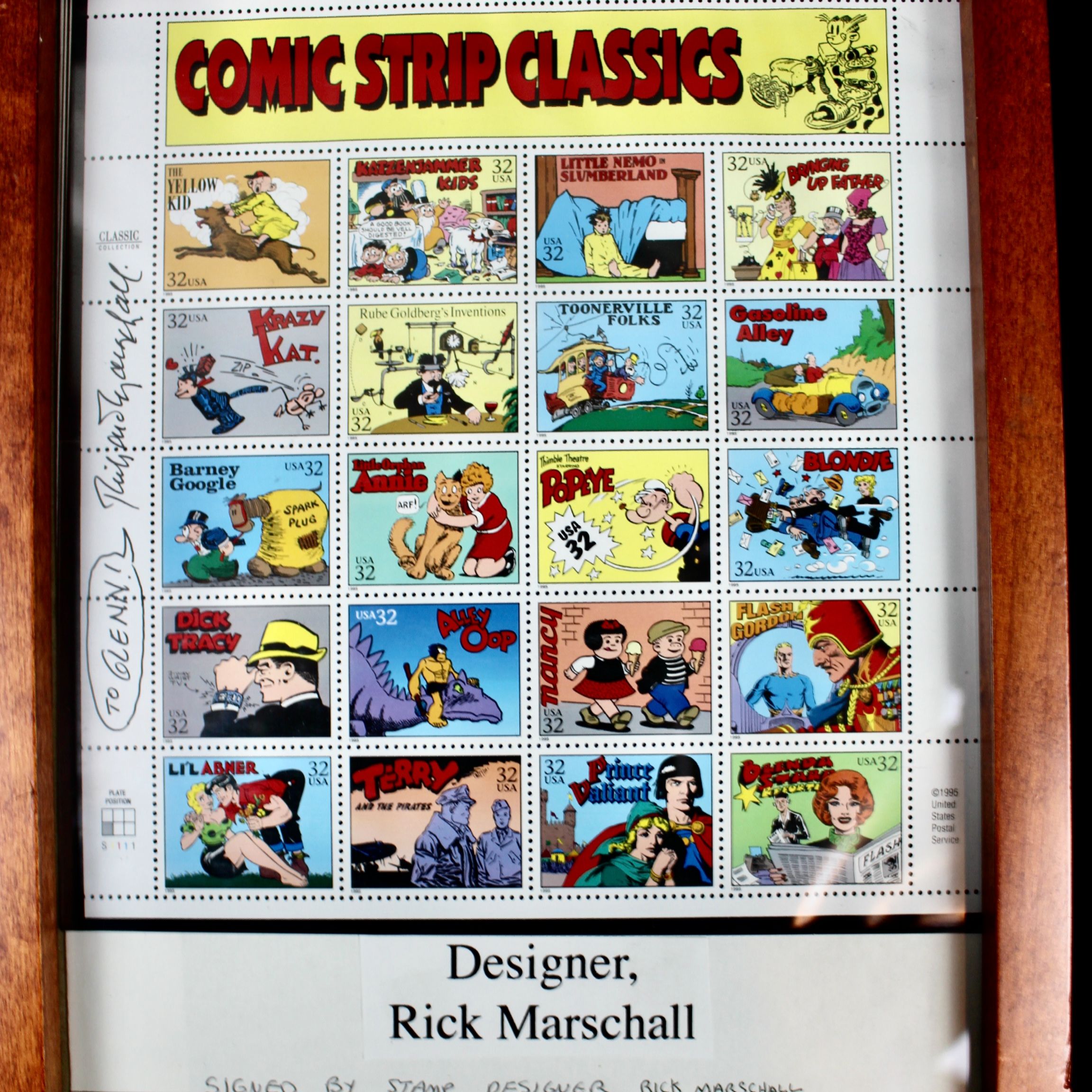 "Comic Strip Classics" U.S. Miniature Postage Stamp Sheet | EBTH
