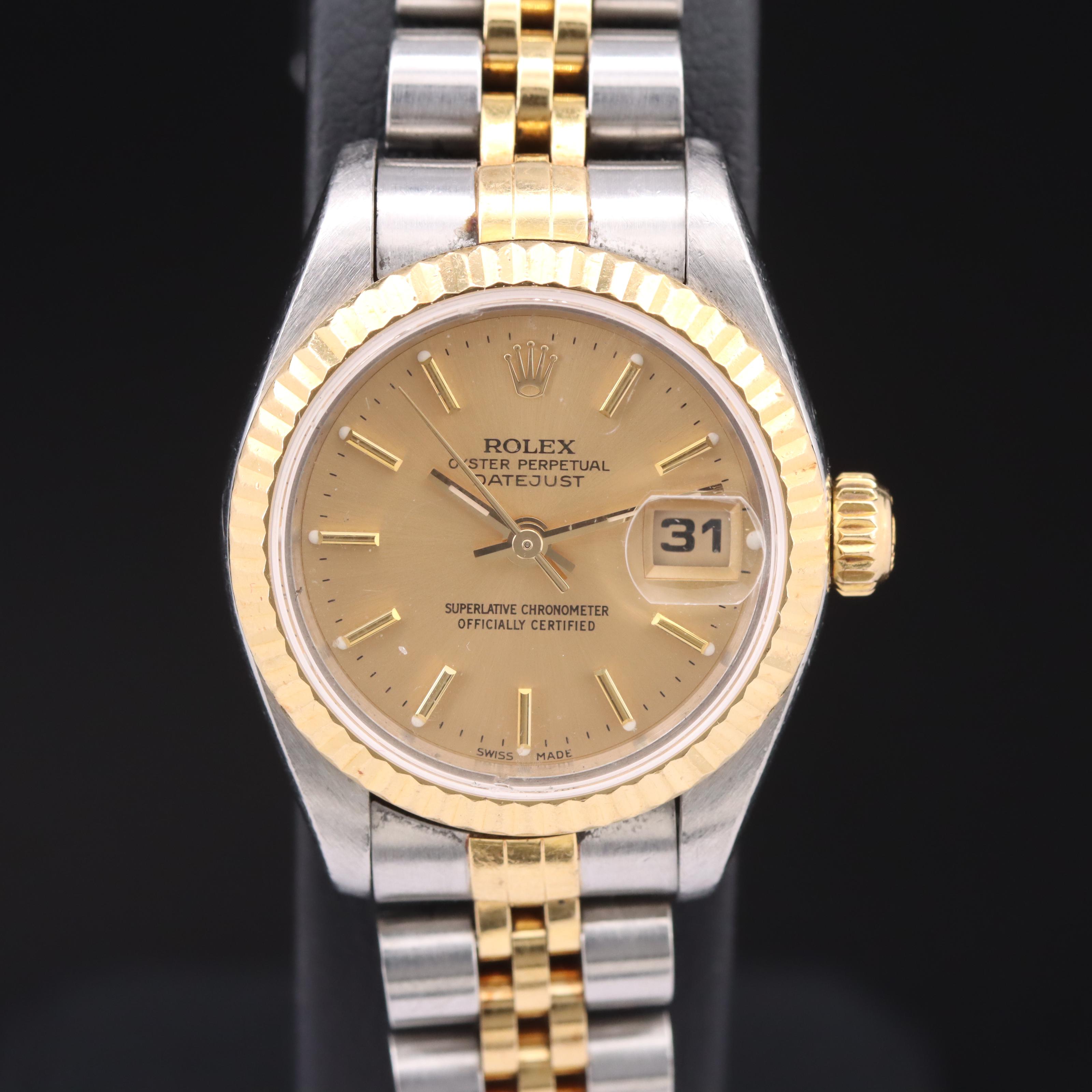 2002 Rolex Oyster Perpetual Datejust Watch | EBTH