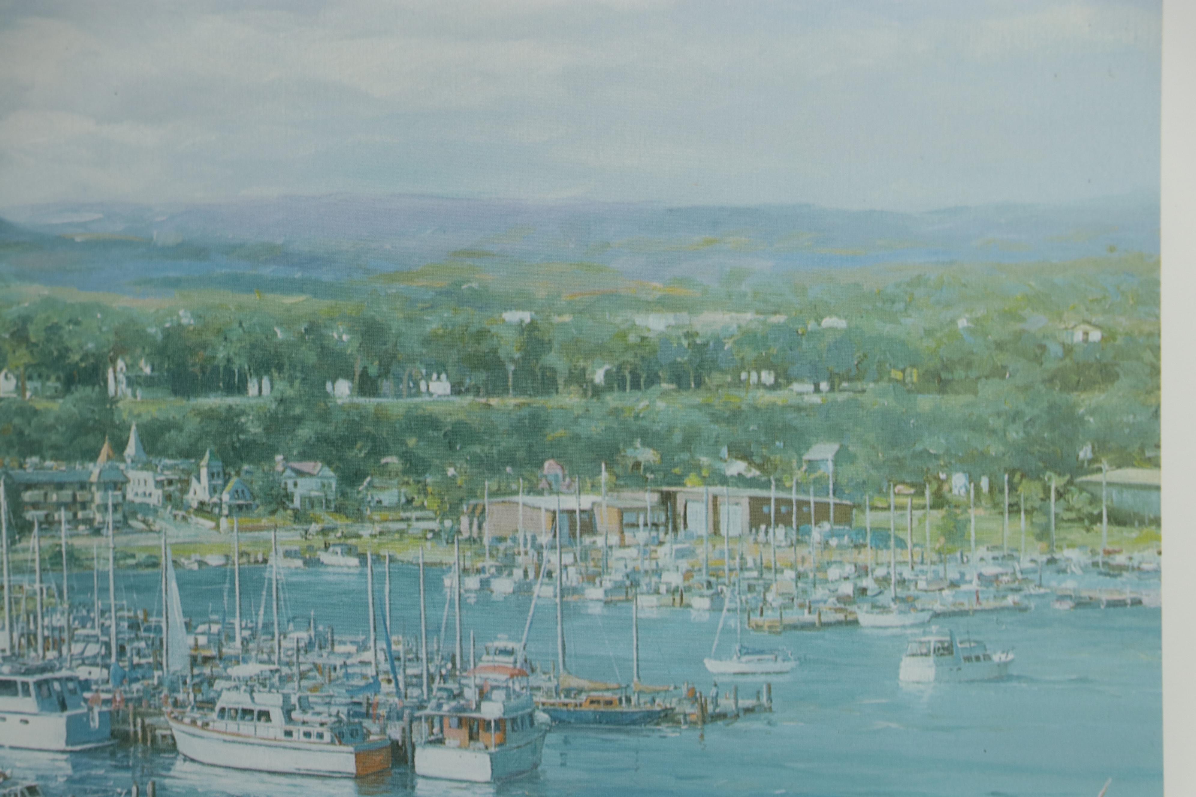 Michael Blaser Offset Lithograph "Harbor Springs" | EBTH