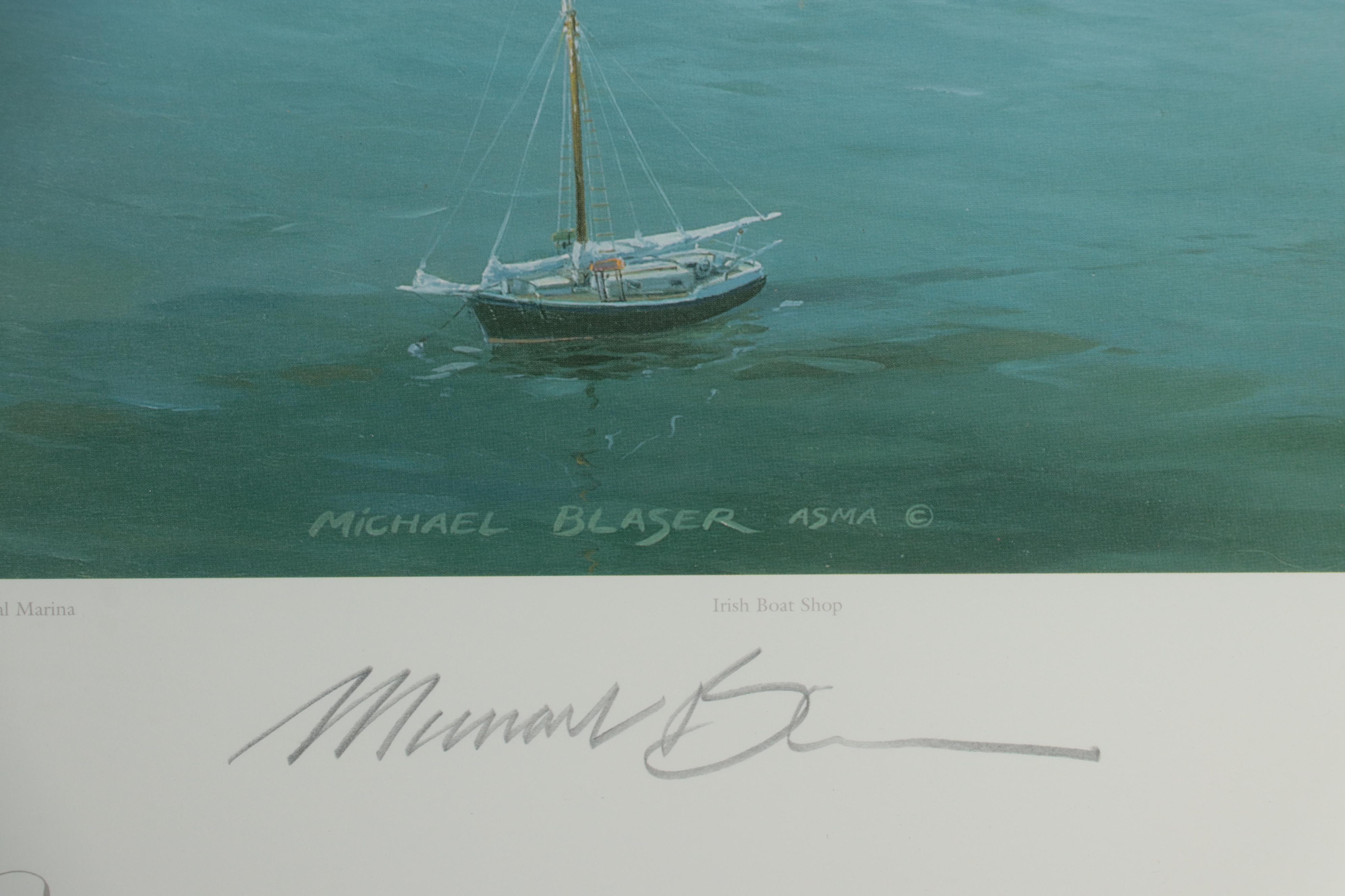 Michael Blaser Offset Lithograph "Harbor Springs" | EBTH