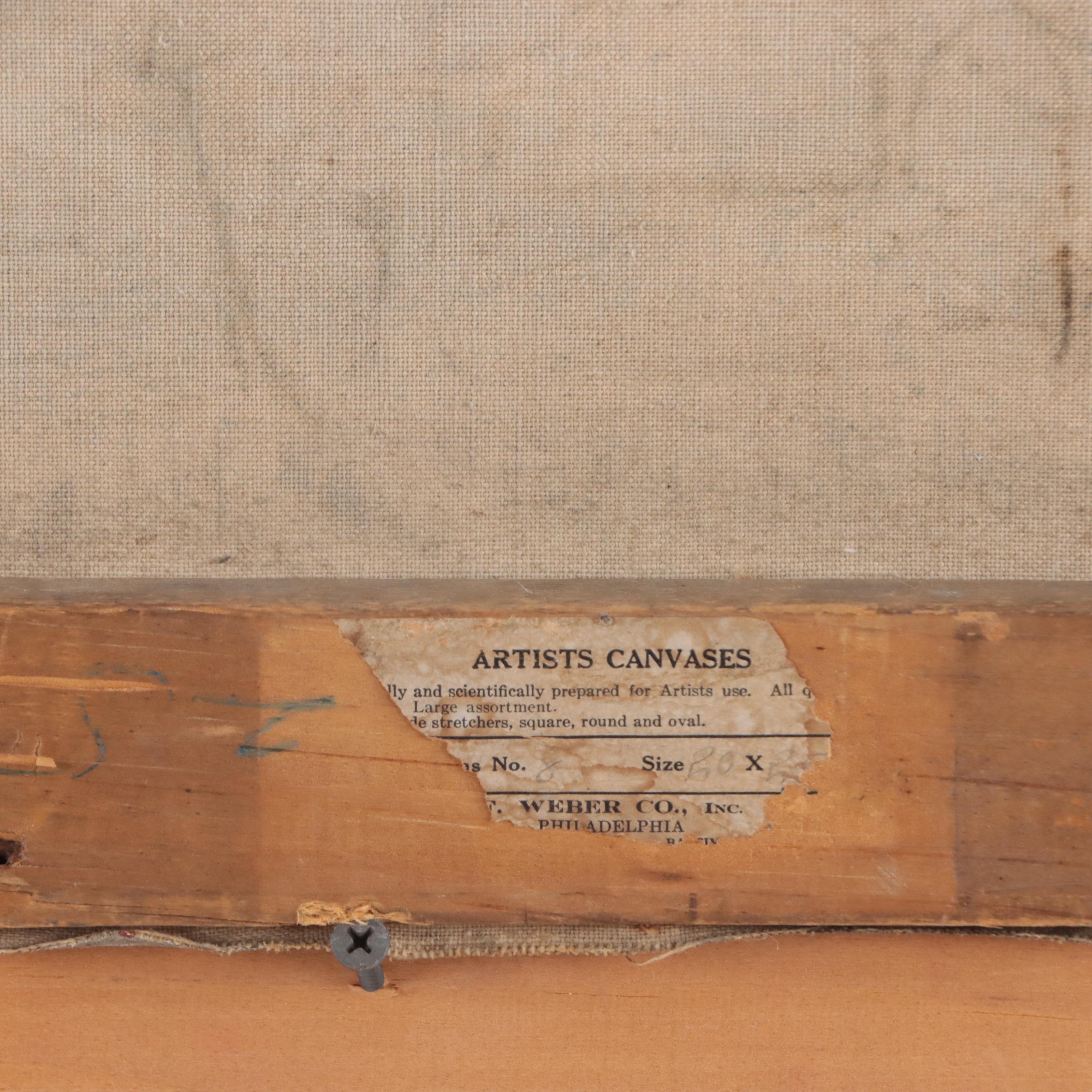 Roy Martell Mason Oil Painting "Winter Farm," Circa 1950 | EBTH