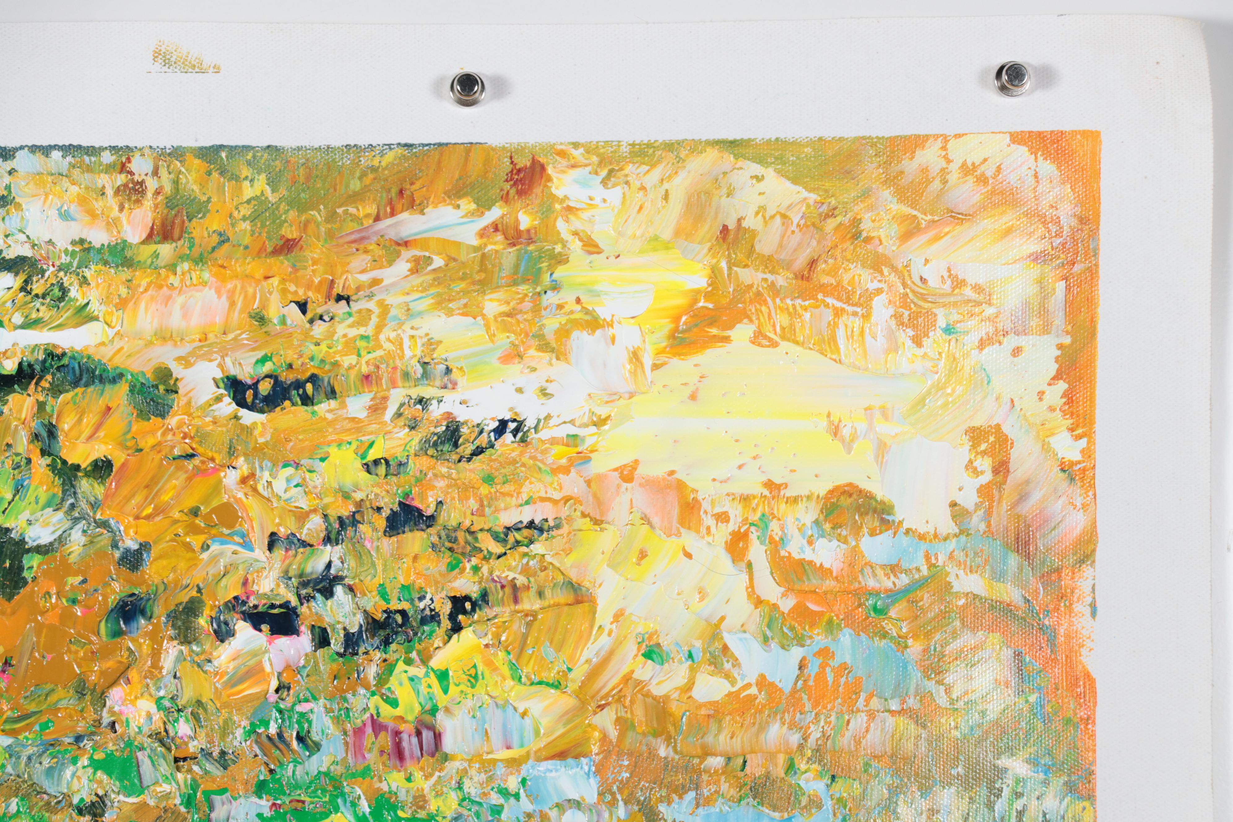 Bing Expressionistic Style Abstract Oil Painting, 21st Century | EBTH