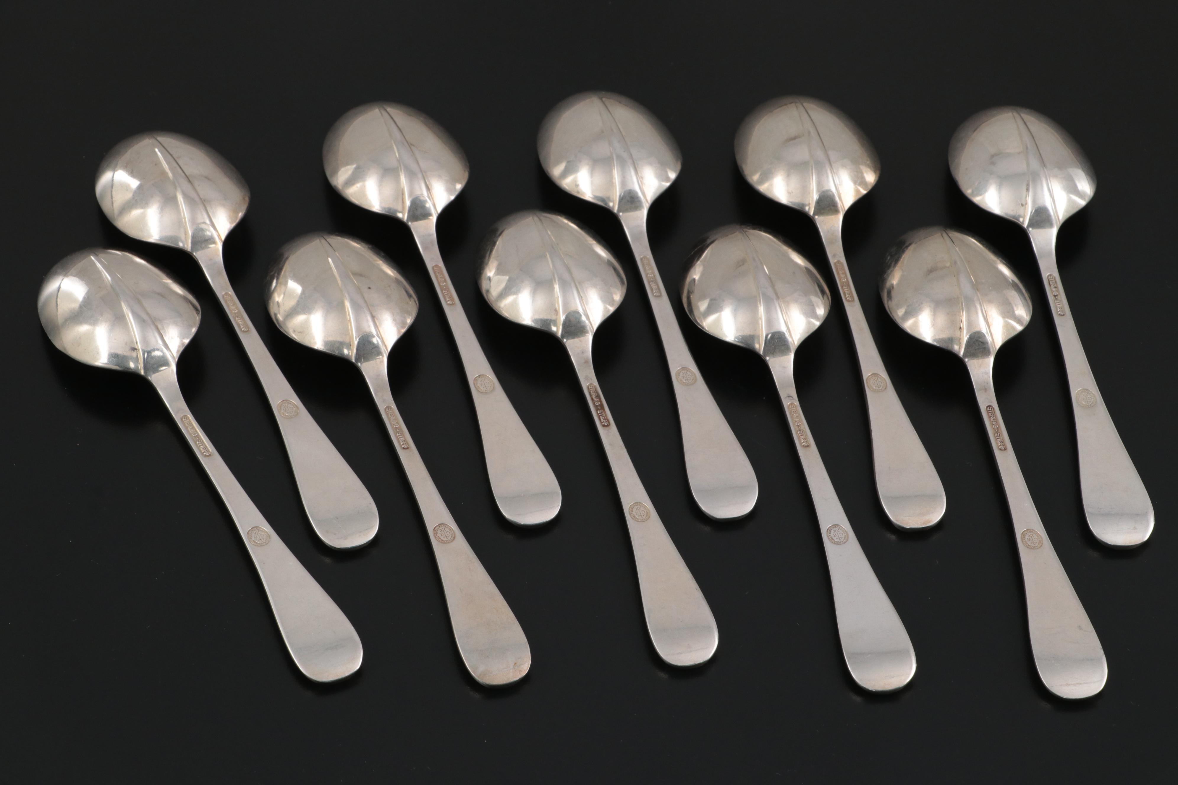 Stieff Sterling Silver Williamsburg Restoration "Queen Anne" Spoons ...