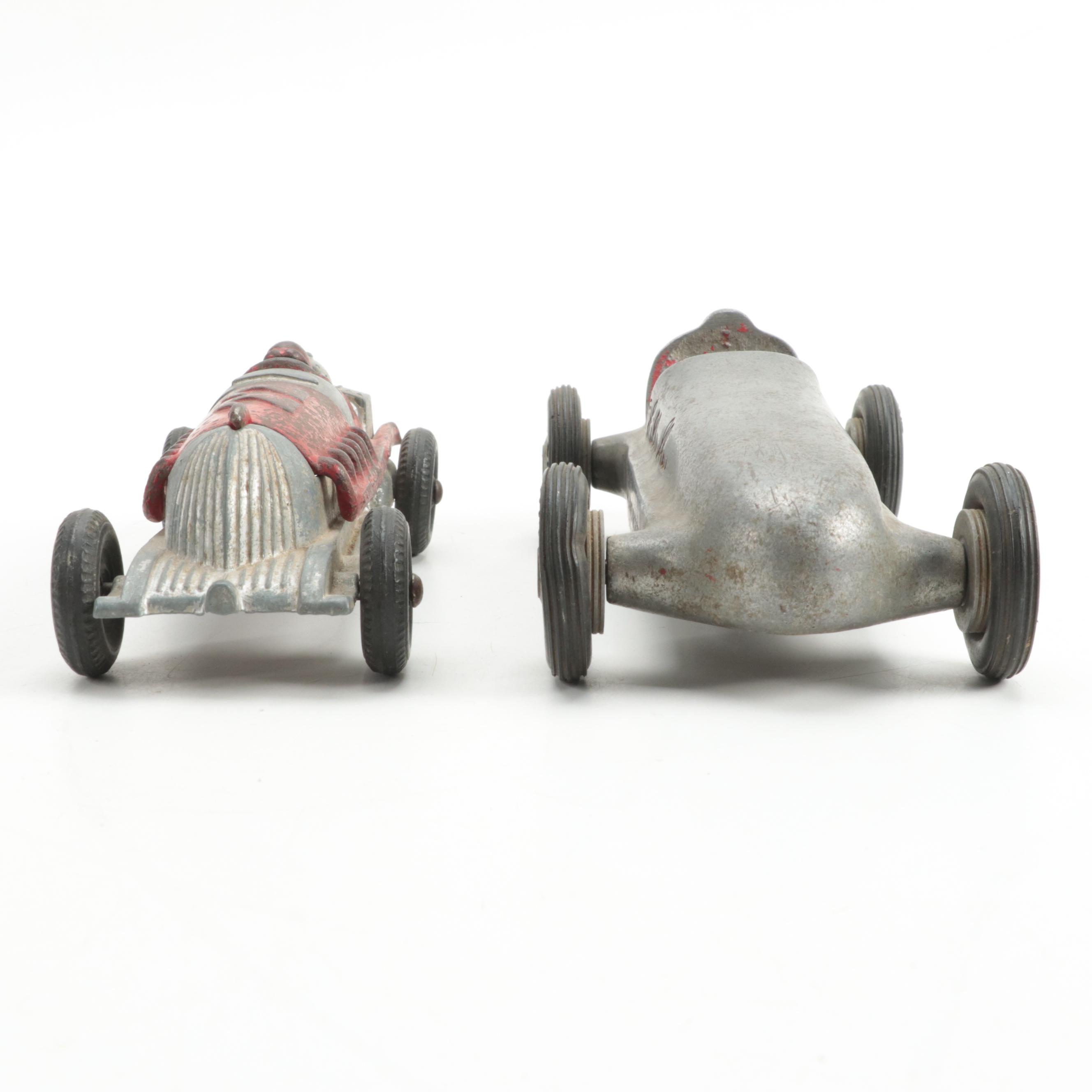 Cast Metal Wilbur Shaw and Other Toy Indy Race Cars, Mid-20th Century ...