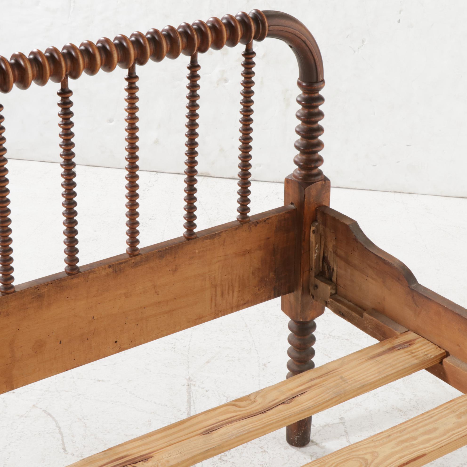Victorian Wooden Spool-Turned "Jenny Lind" Style Twin Size Bed ...