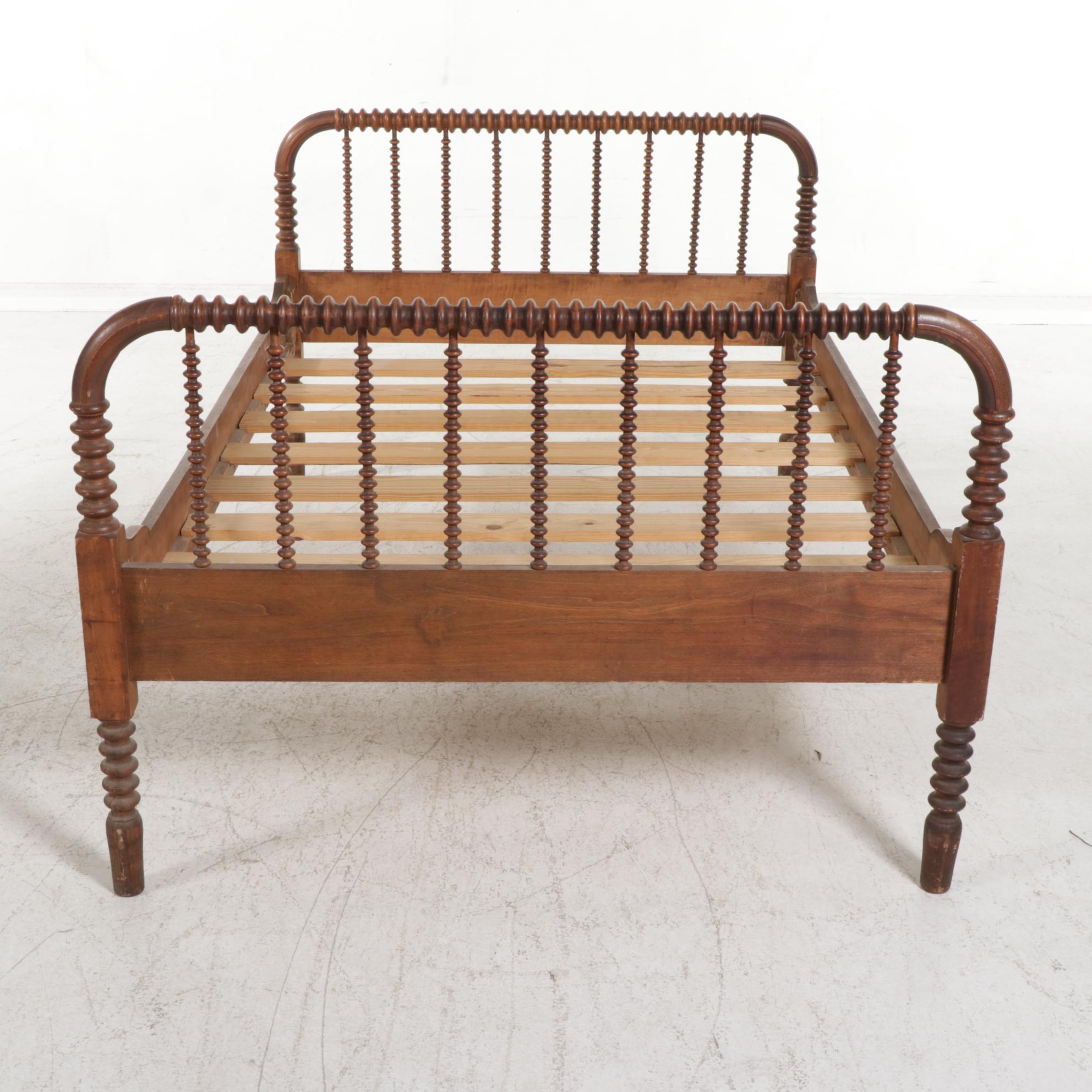 Victorian Wooden Spool-Turned "Jenny Lind" Style Twin Size Bed ...
