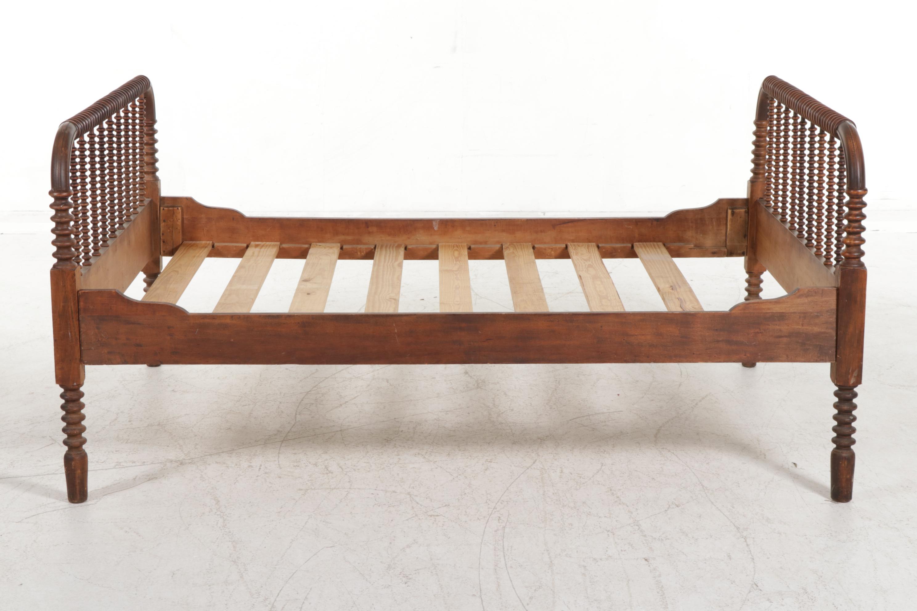 Victorian Wooden Spool-Turned "Jenny Lind" Style Twin Size Bed ...