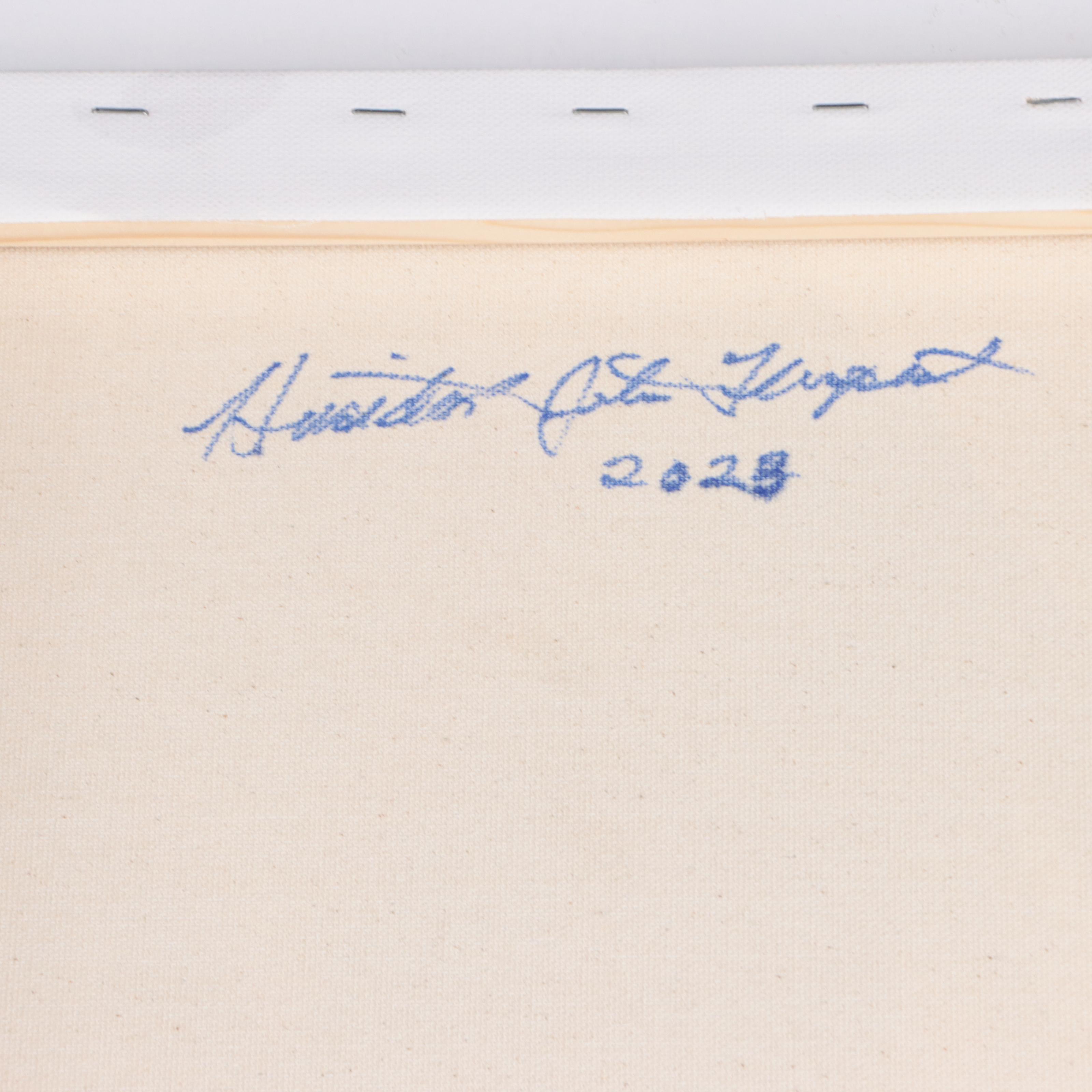 Husidio John Tempest Abstract Expressionist Oil Painting, 2023 | EBTH