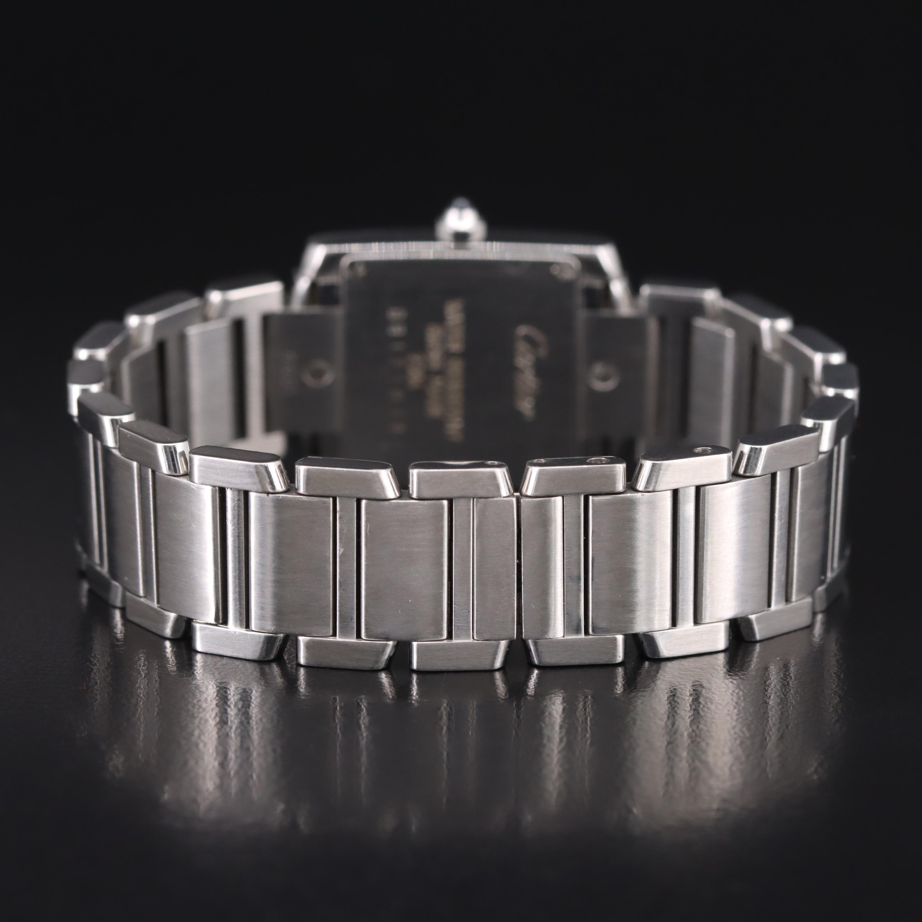 Cartier Tank Francais Small Stainless Steel Wristwatch | EBTH