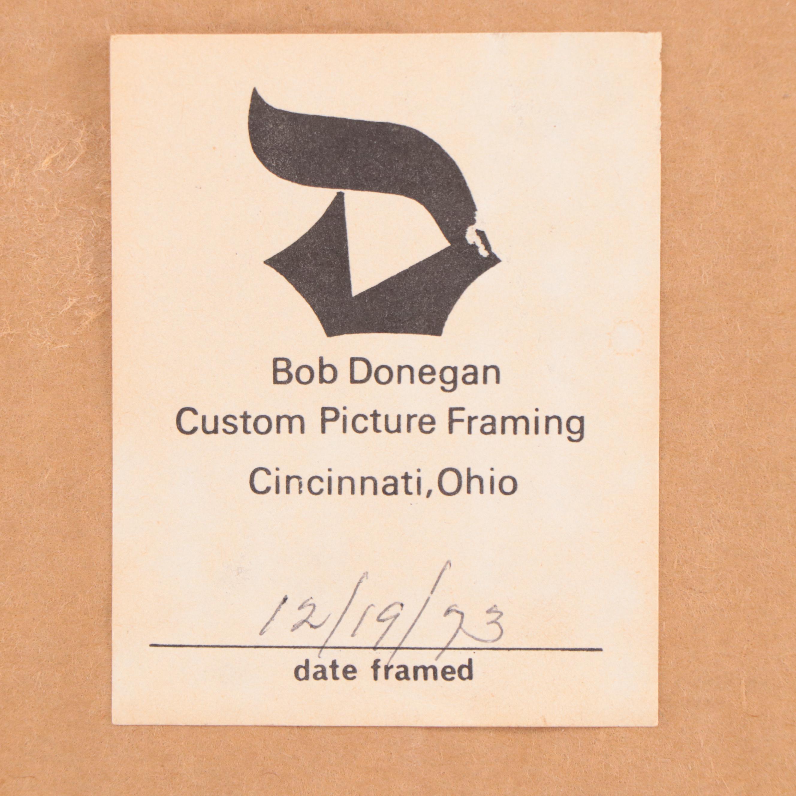 Don McIntosh and Cato Johnson Lithograph "Paddlewheel Packet Steamboat ...