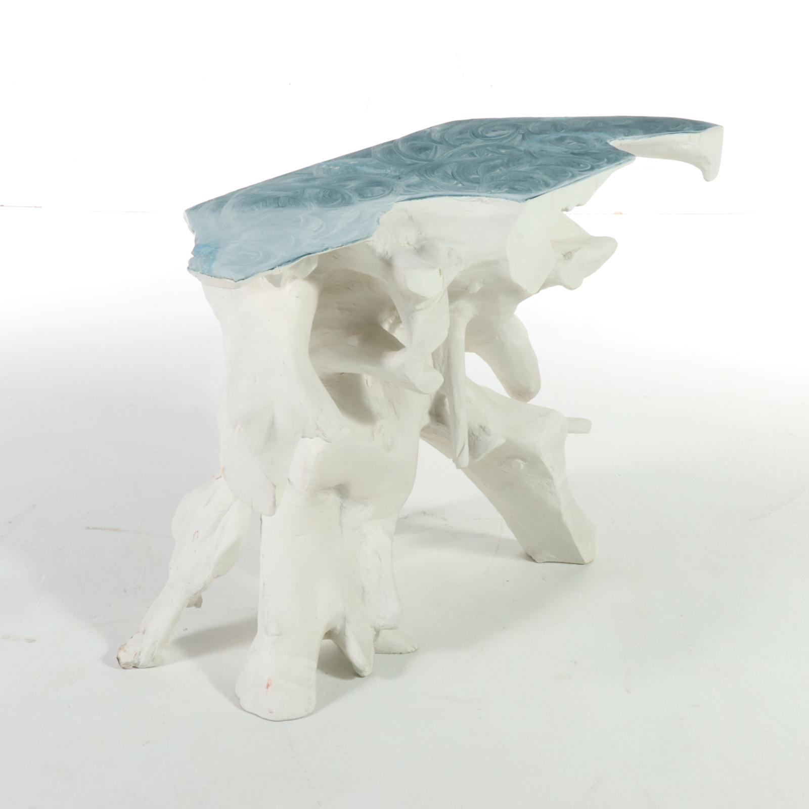 Paint-Decorated Tree Root Console Table | EBTH