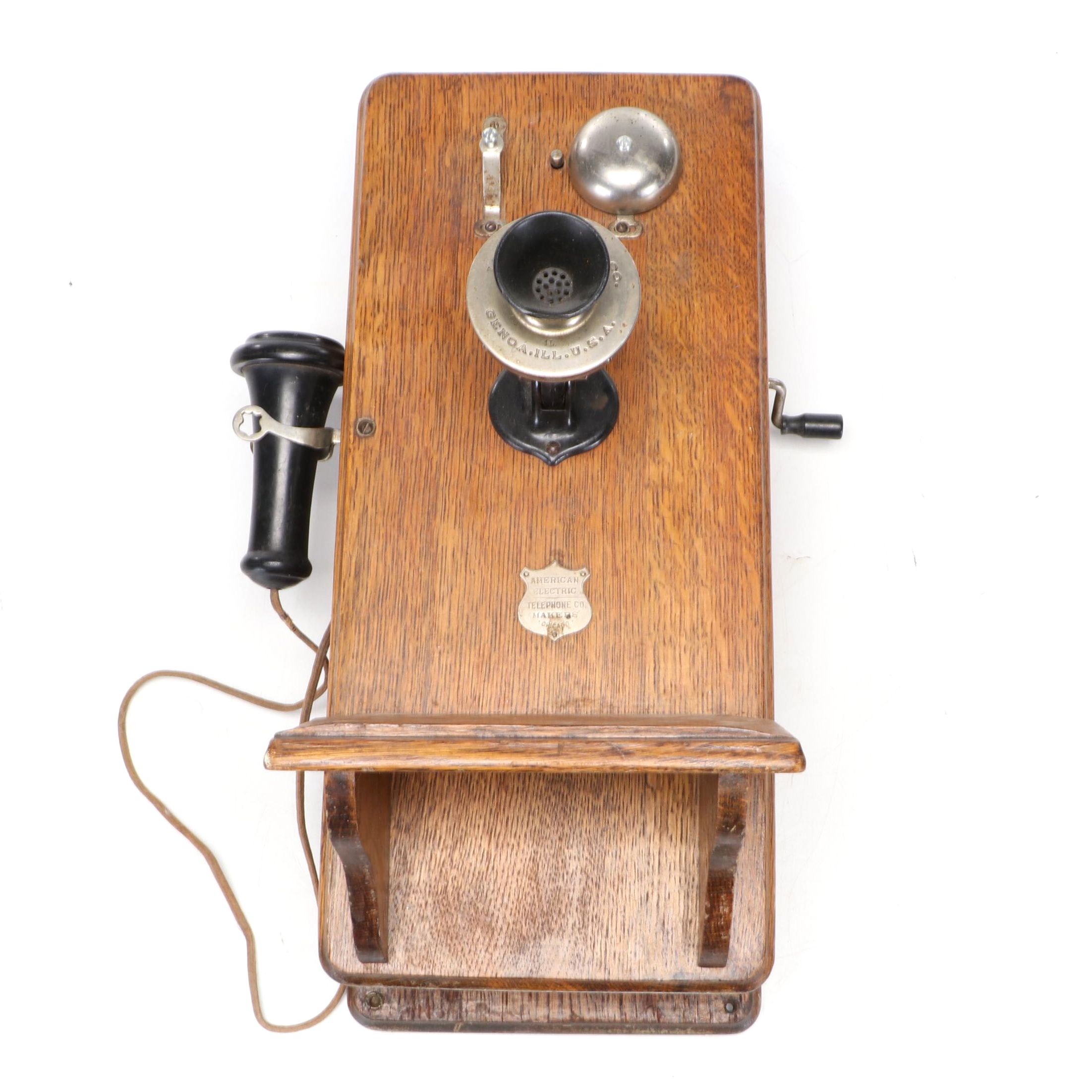 Leich Electric and American Electric Telephone Co. Wall Telephone ...