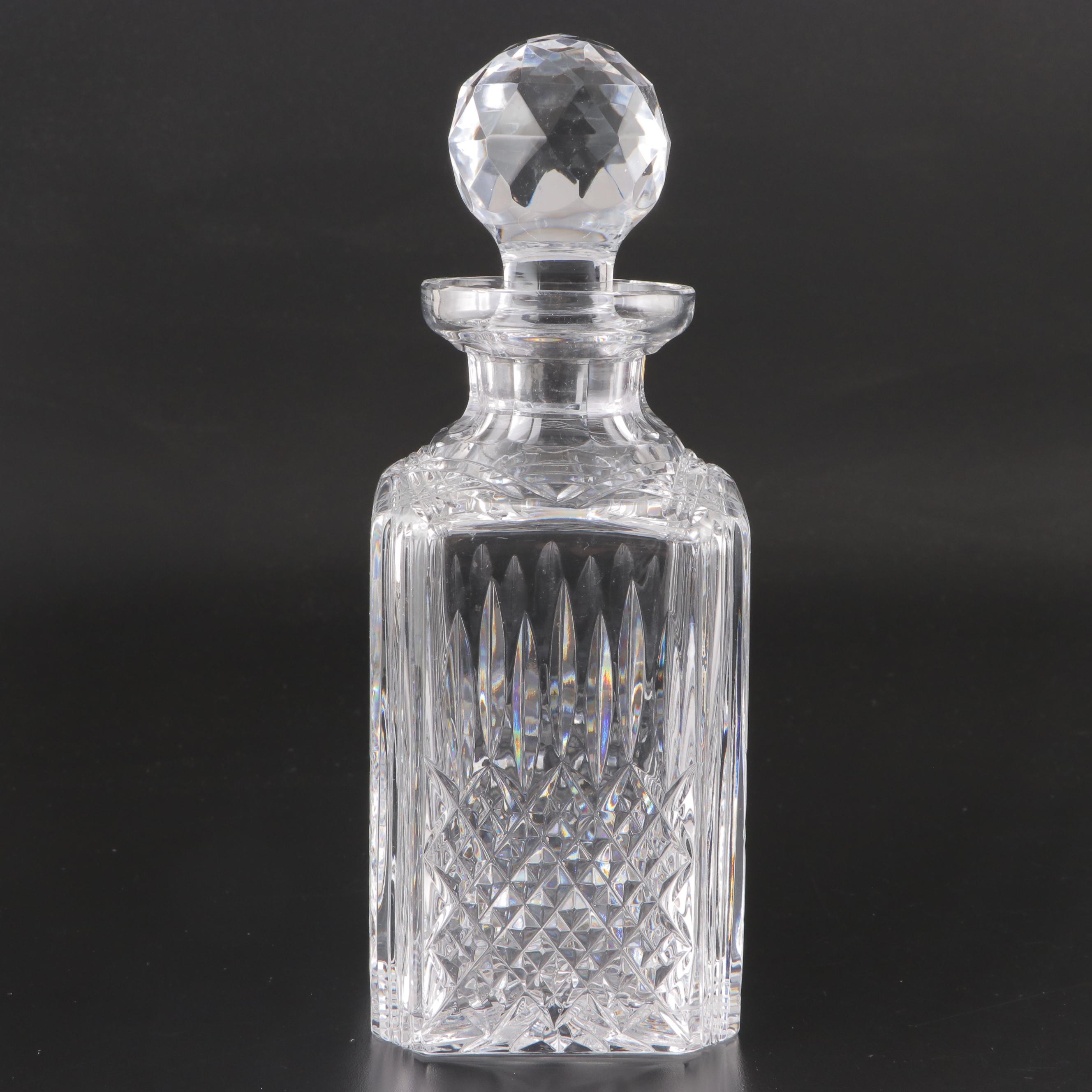 Stuart "Manhattan" Cut Crystal Decanter with Cut Glass Bowl and Parfait ...