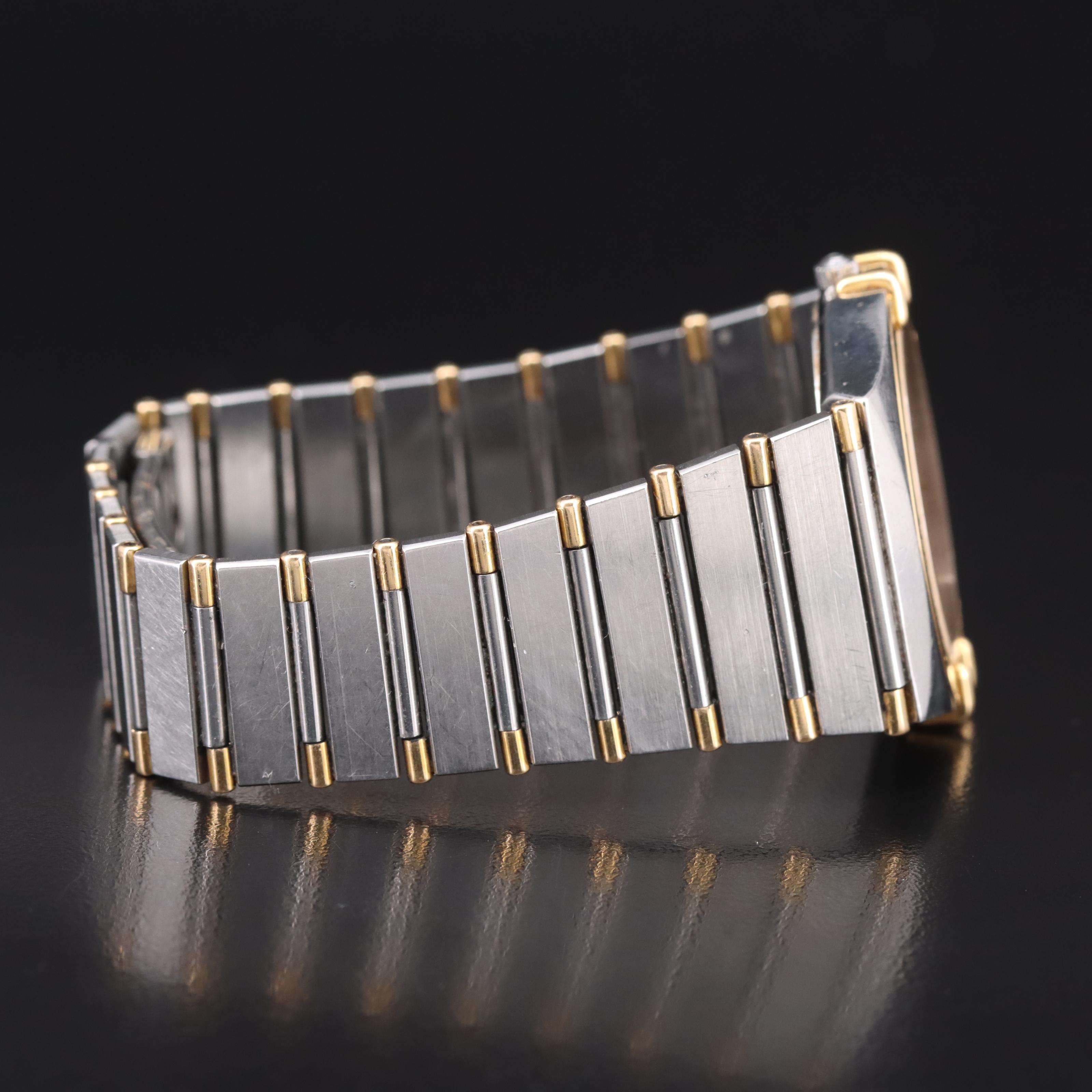 1993 Omega Constellation 14K and Stainless Steel Wristwatch ...