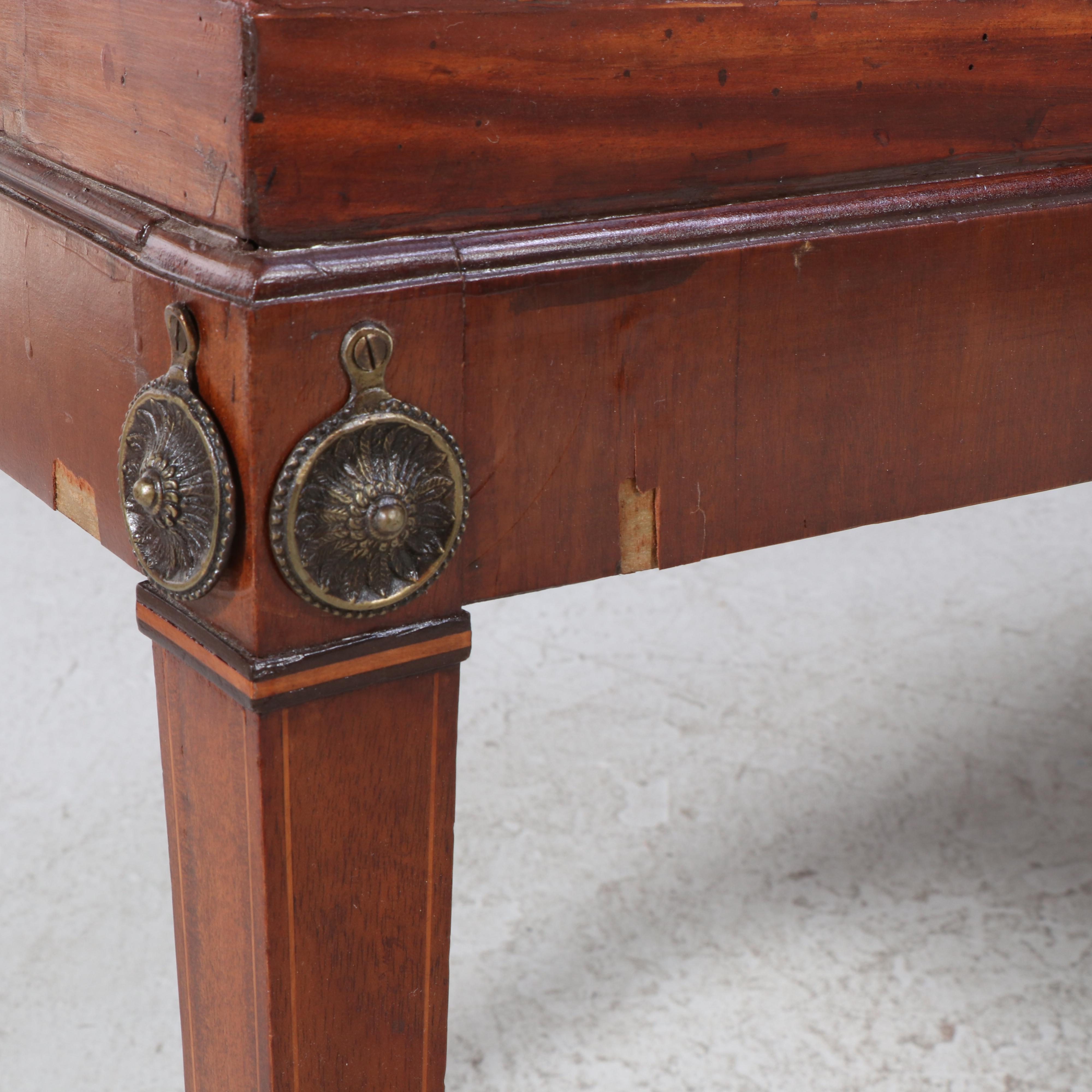 George III George Garka Mahogany, Satinwood, Inlaid and Penwork ...