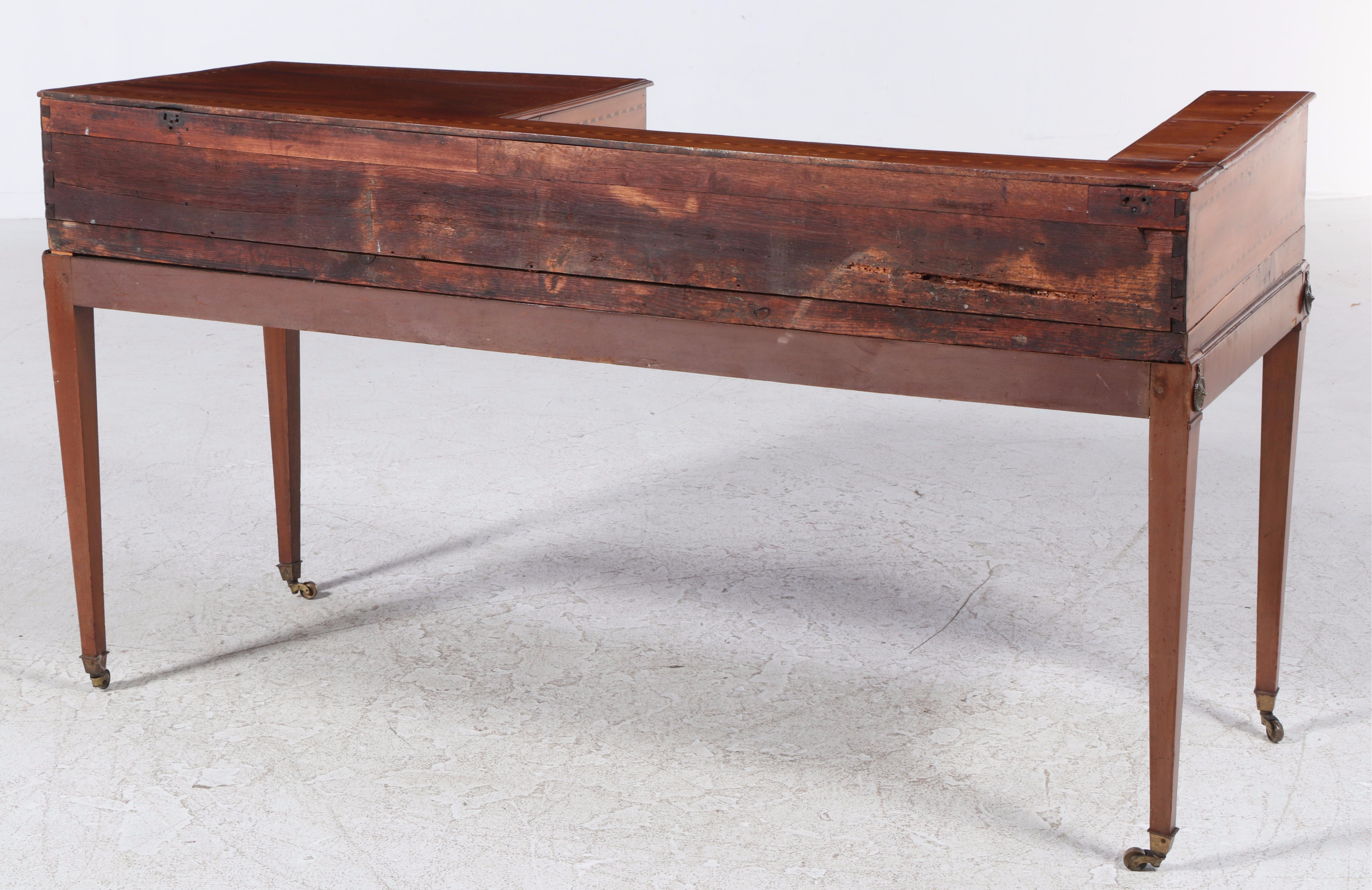 George III George Garka Mahogany, Satinwood, Inlaid and Penwork ...