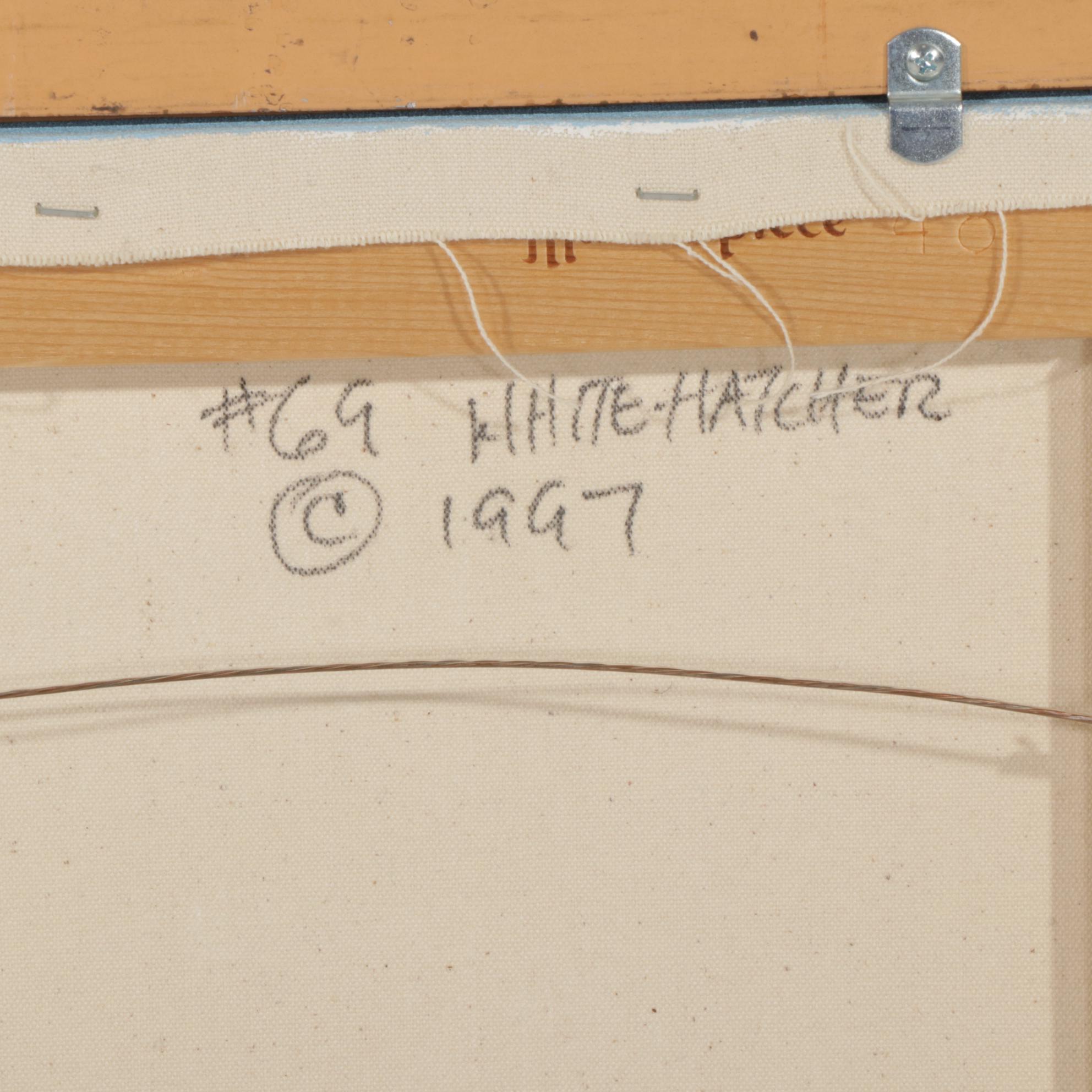 Bernie White-Hatcher Oil Painting of Pastoral Landscape, 1997 | EBTH