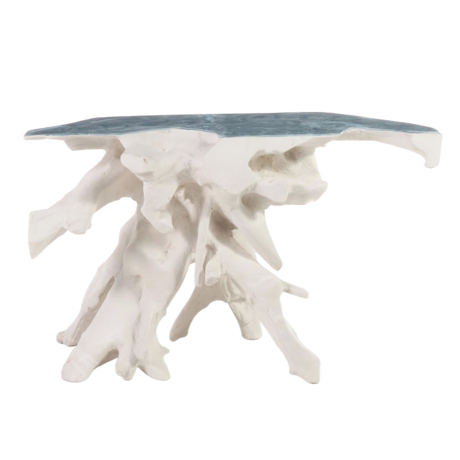 Paint-Decorated Tree Root Console Table | EBTH