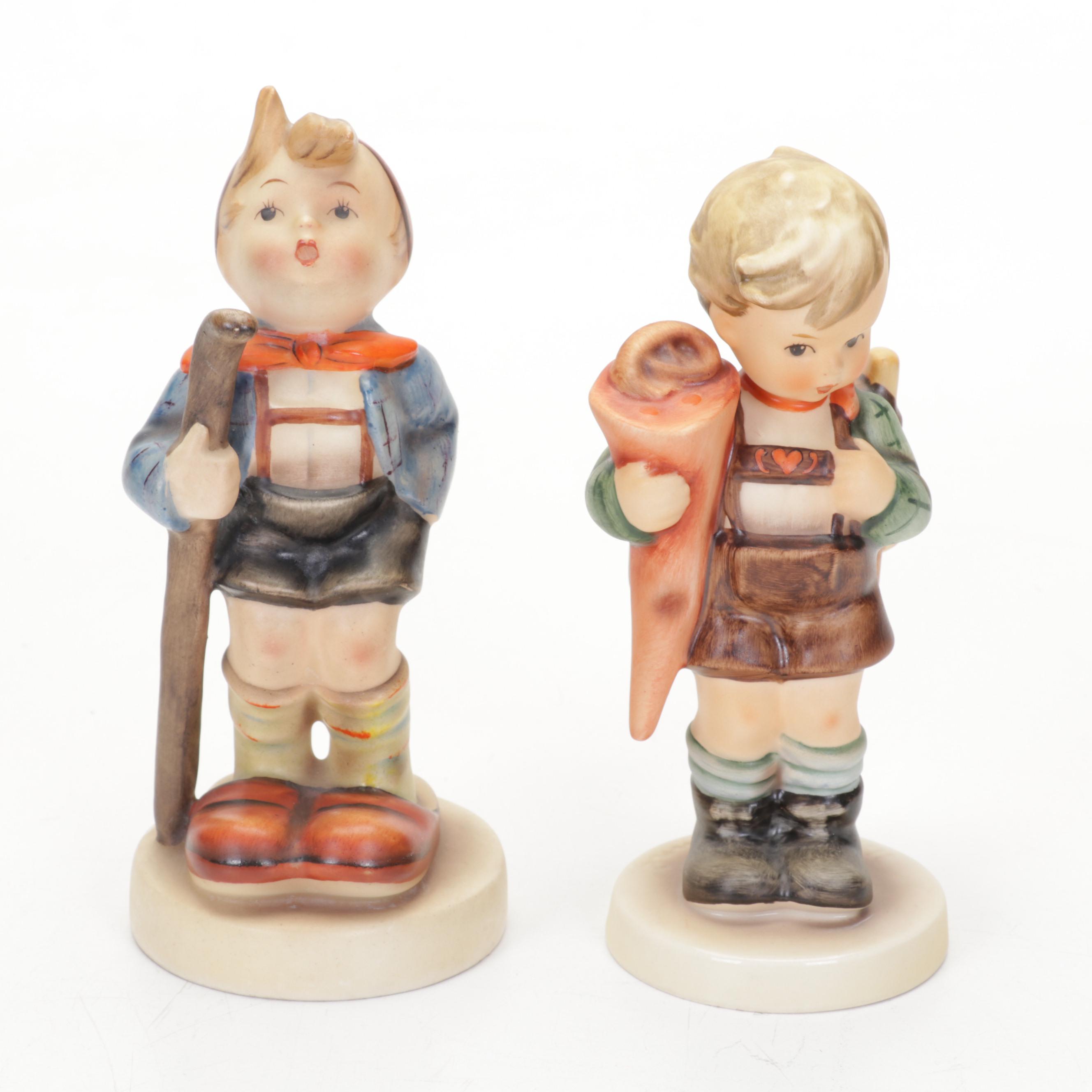 Goebel Hummel Figurines including "Girl Sitting with Lute" with 1985 ...