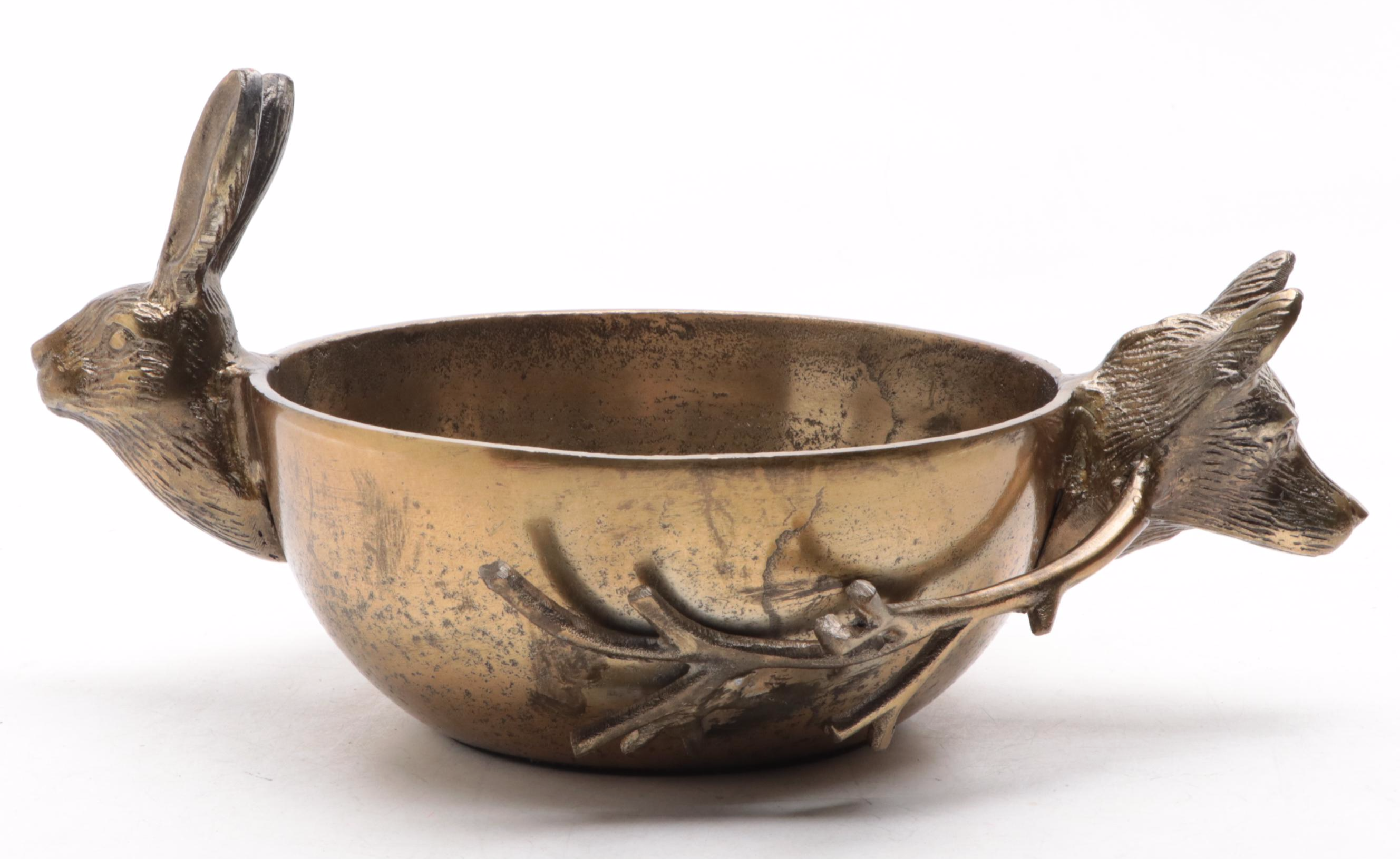 Brass Eric + Eloise Collection Handled Bowl | EBTH