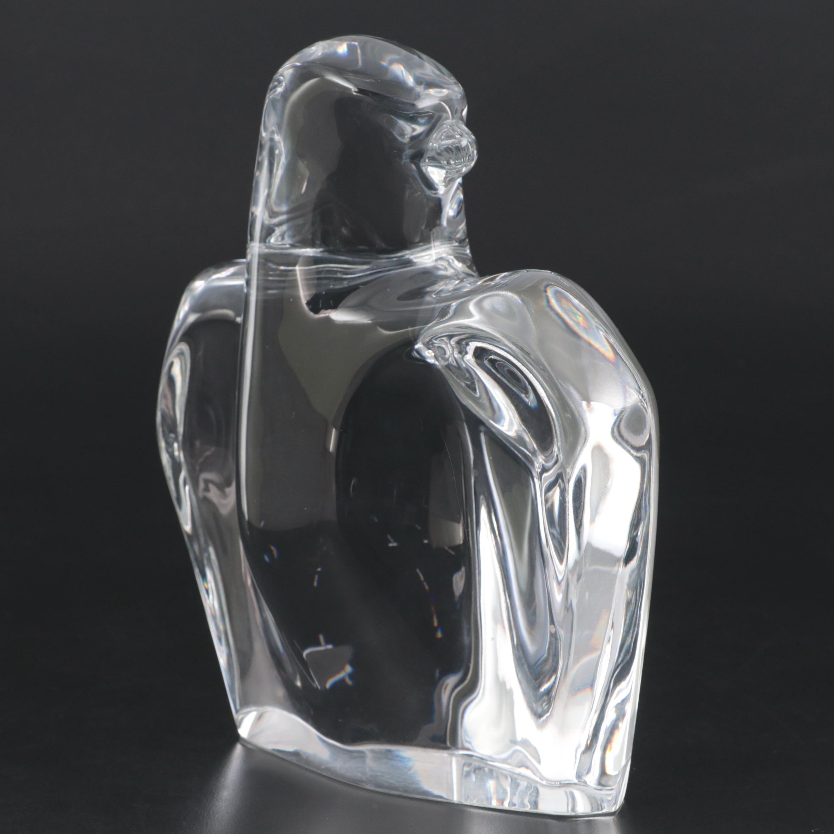 Olle Alberius for Orrefors Crystal Eagle Figurine, Late 20th Century | EBTH