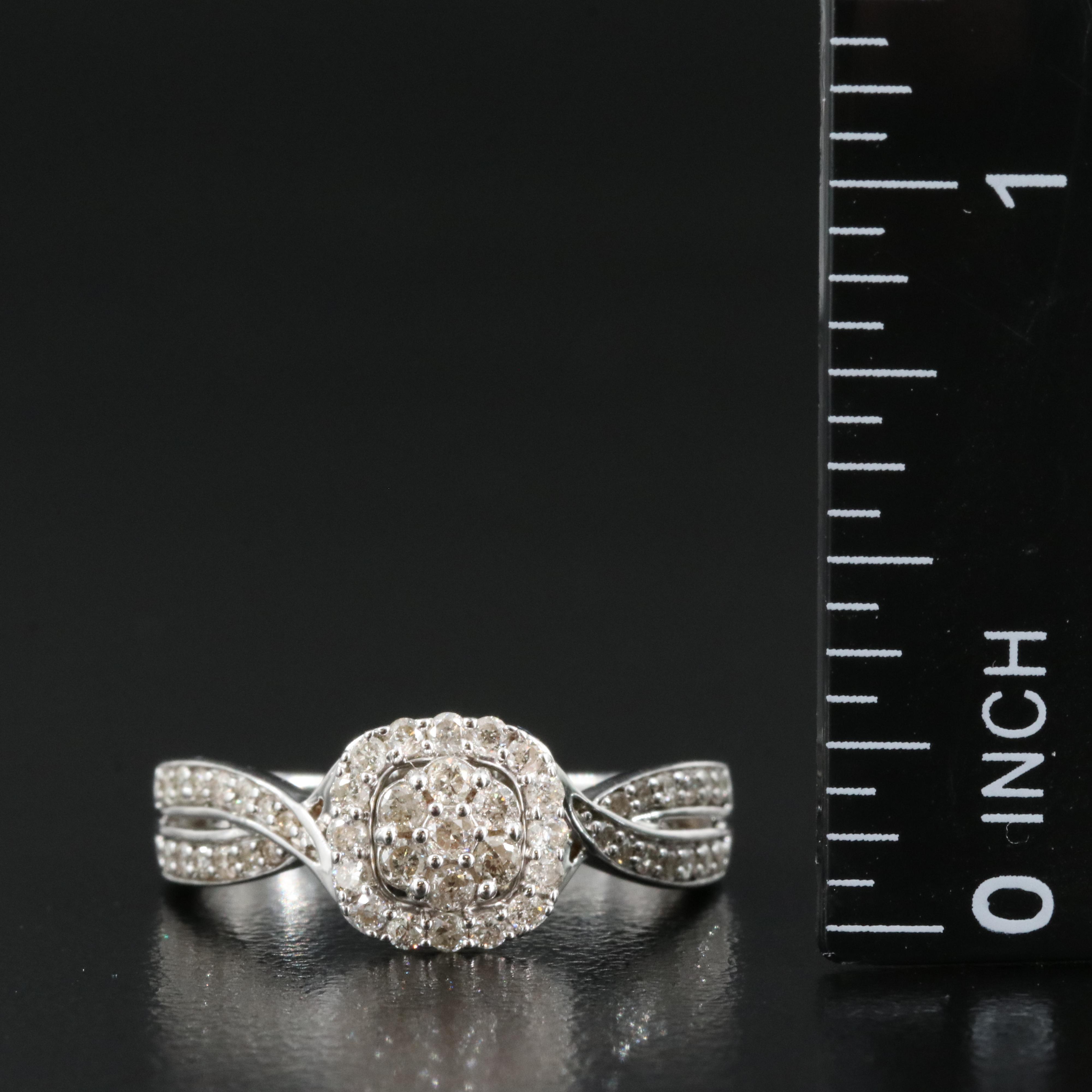 Sterling Diamond Ring | EBTH