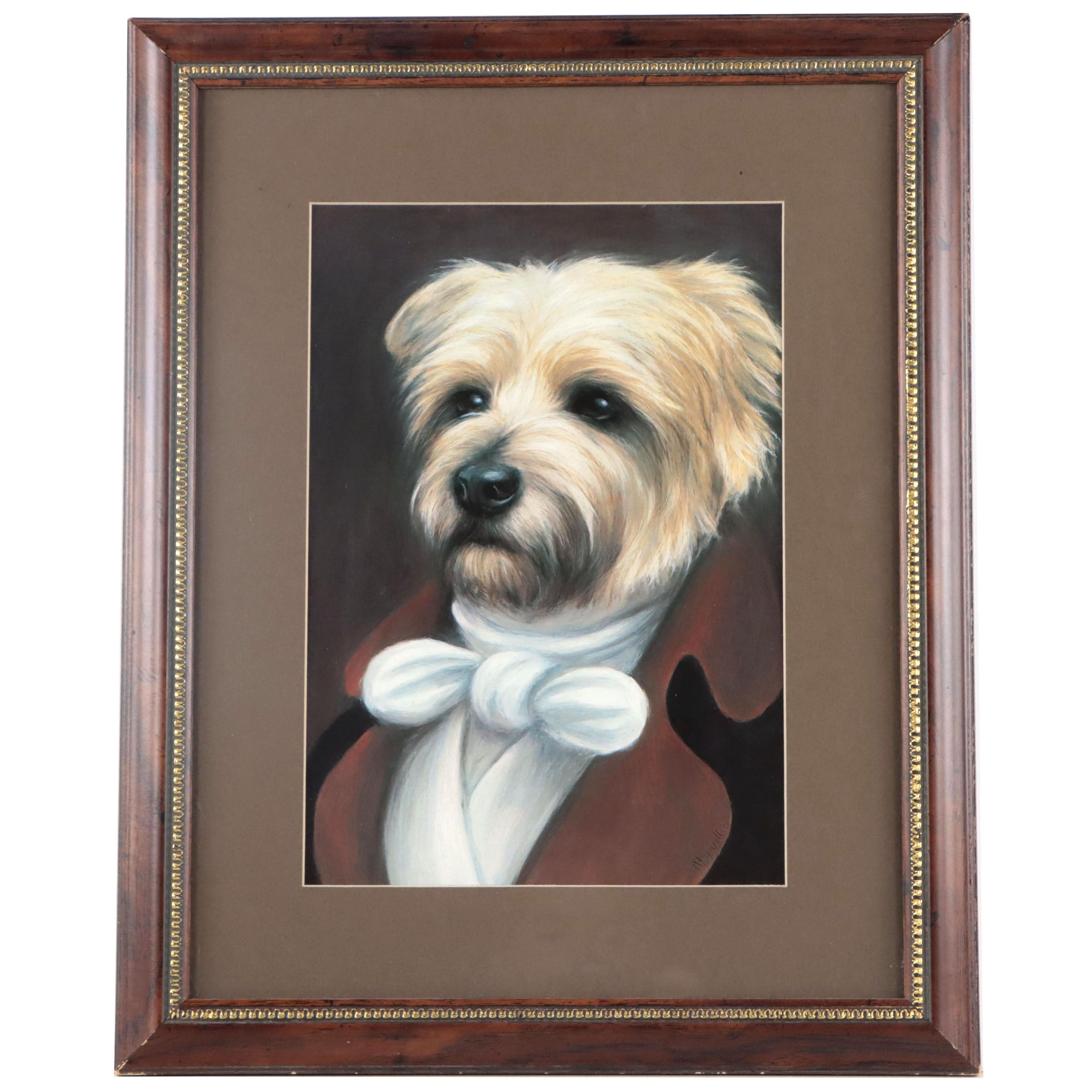 Offset Lithograph of Anthropomorphic Dog Portrait | EBTH