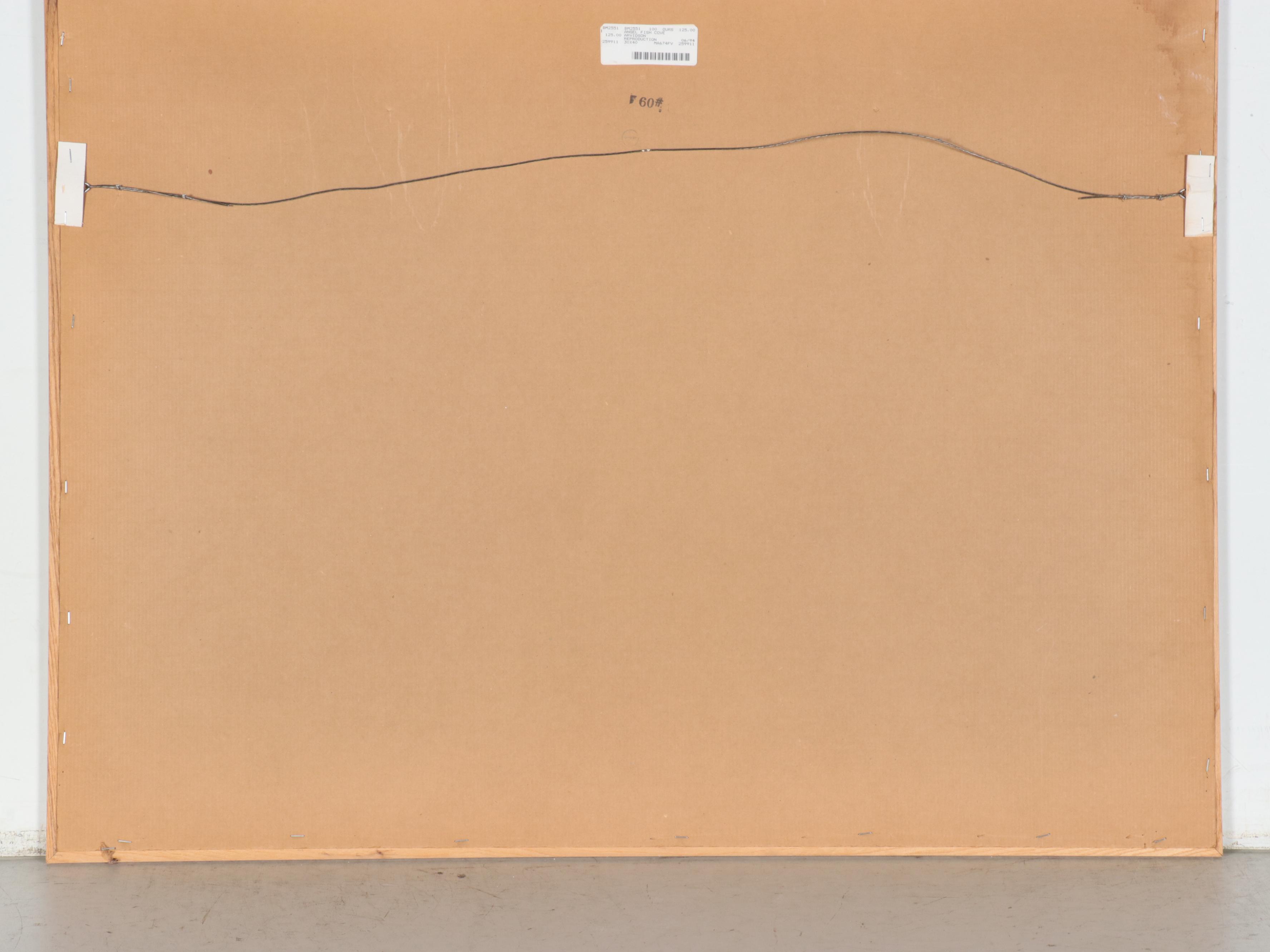 Tropical Coastal Landscape Offset Lithograph After Billy Arvidson | EBTH