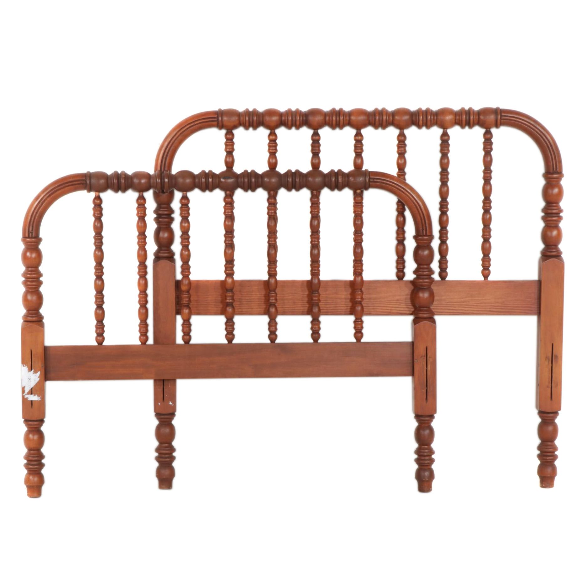 Victorian Spool-Turned "Jenny Lind" Style Twin Size Headboard and Foot ...