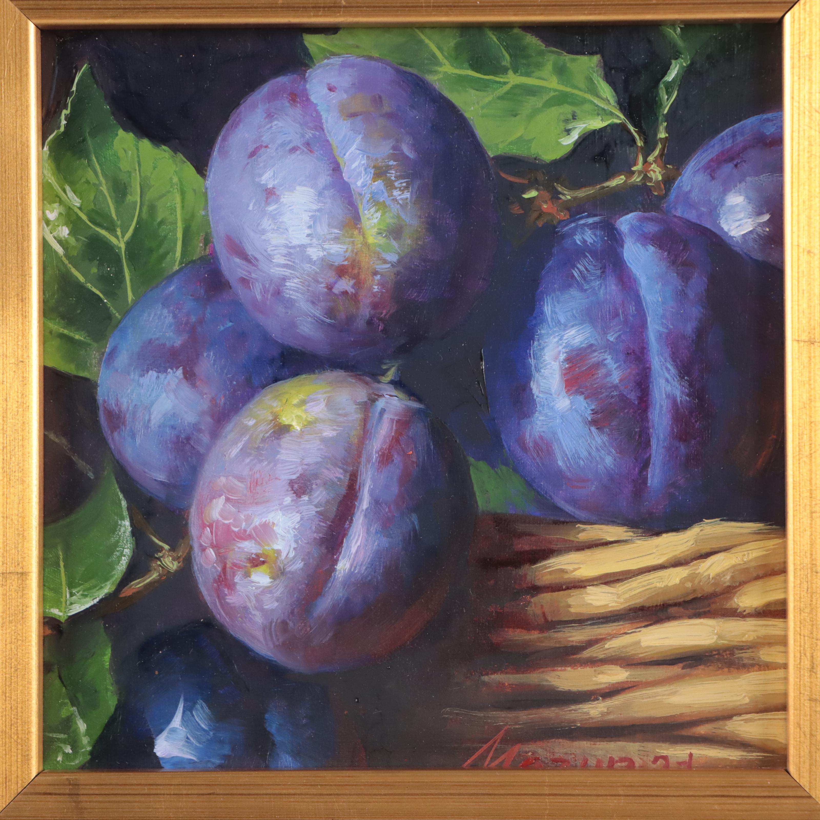 Nik Mazur Oil Painting "The Plums," 2021 | Everything But The House