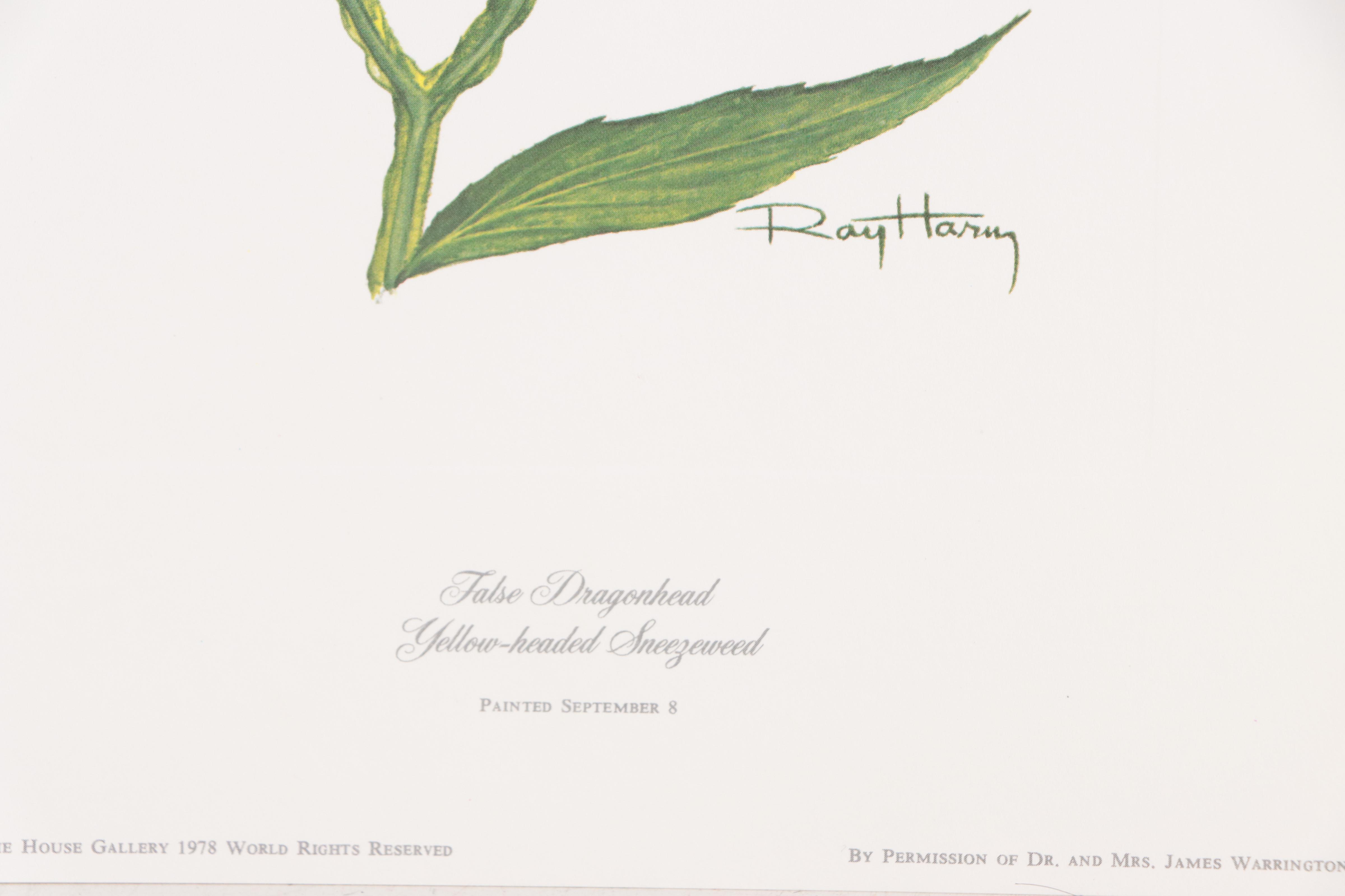 Ray Harm Floral Offset Lithograph Portfolios, Circa 1970 | EBTH