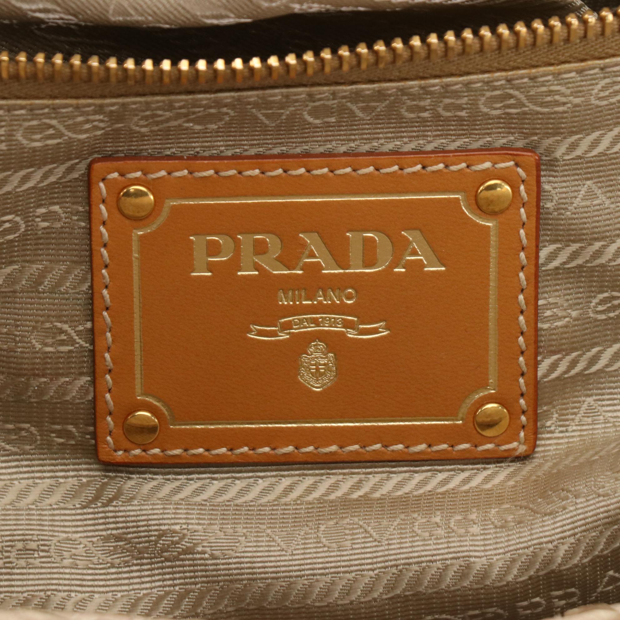 Prada Frame Top Tote Bag in Python Skin with Braided Handles | EBTH