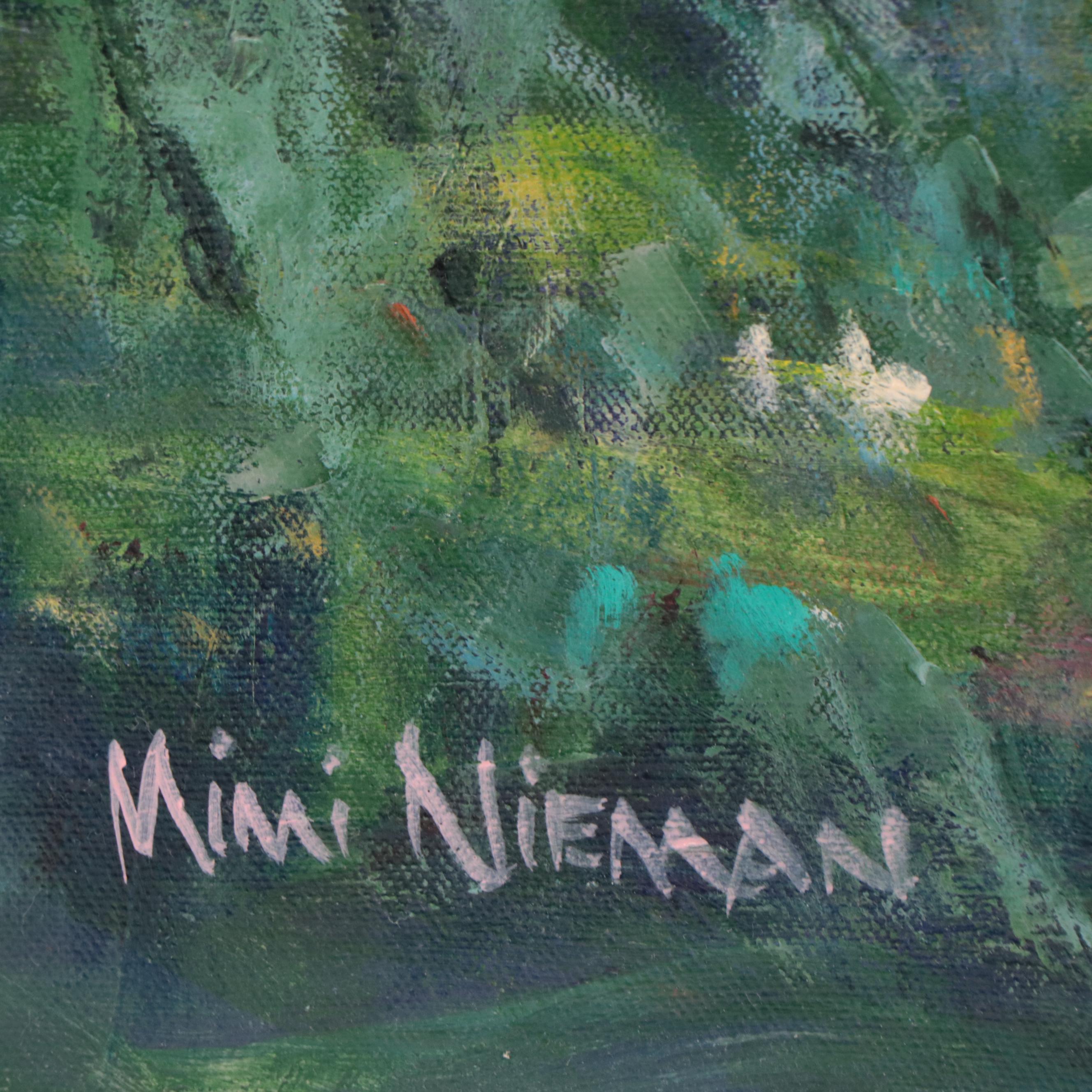 Mimi Nieman Impressionist Style Landscape Oil Painting, Late 20th ...