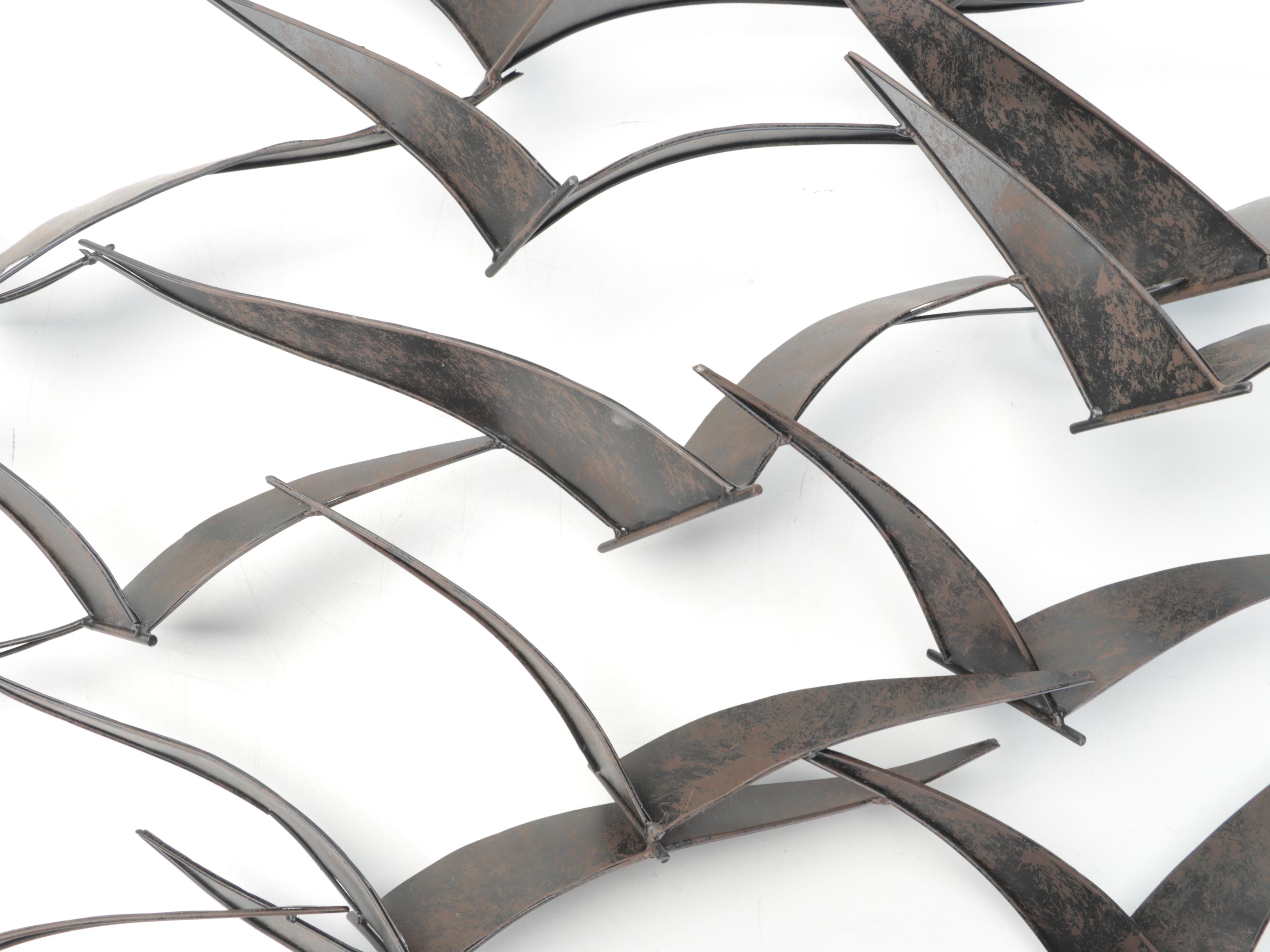 Beco 79 Black Metal Birds Wall Sculpture, 21st Century | EBTH