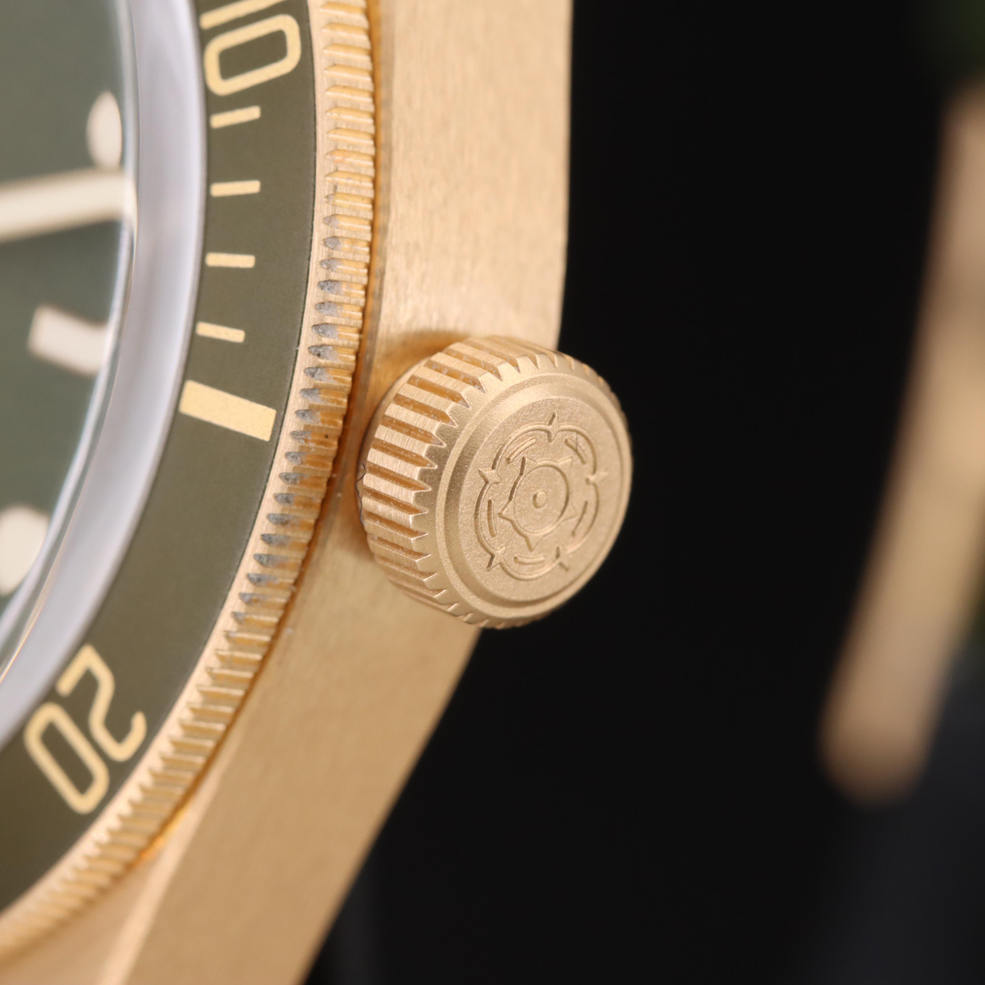 18K Tudor Heritage Black Bay Green Dial Wristwatch | EBTH