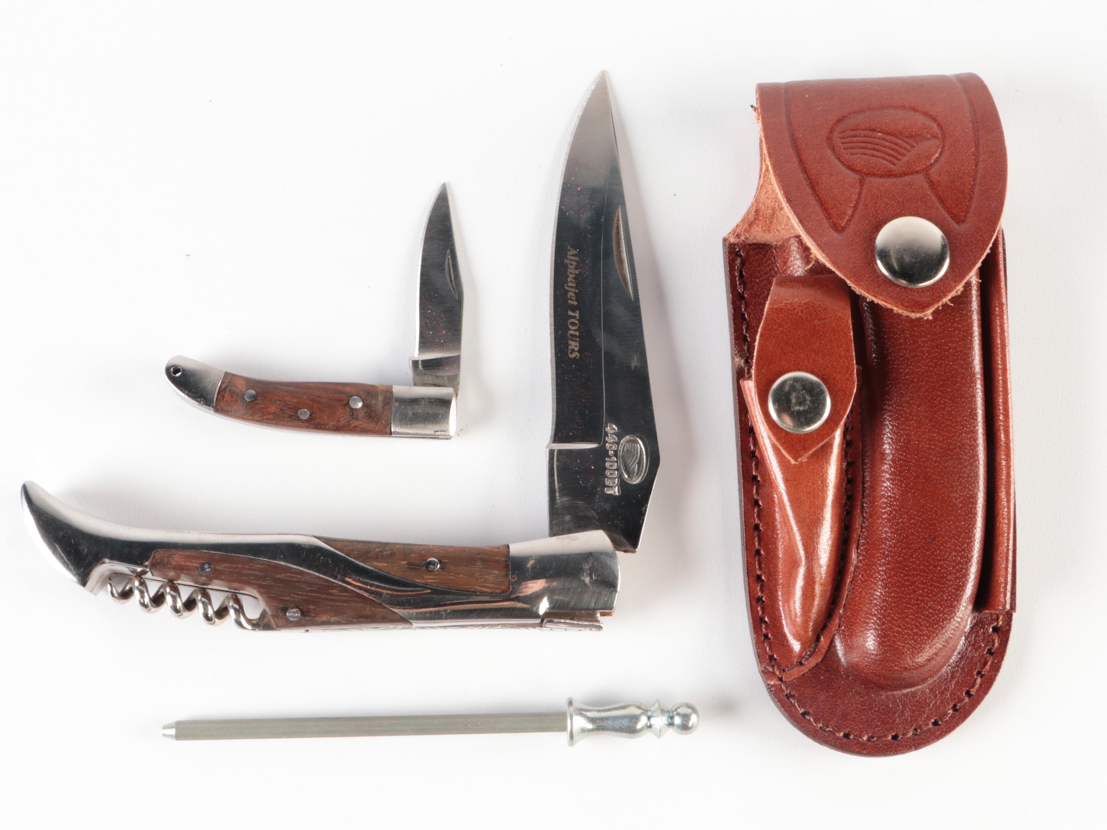 Pradel France "Laquiole" Sommelier Tools with Dessert Service Sets | EBTH