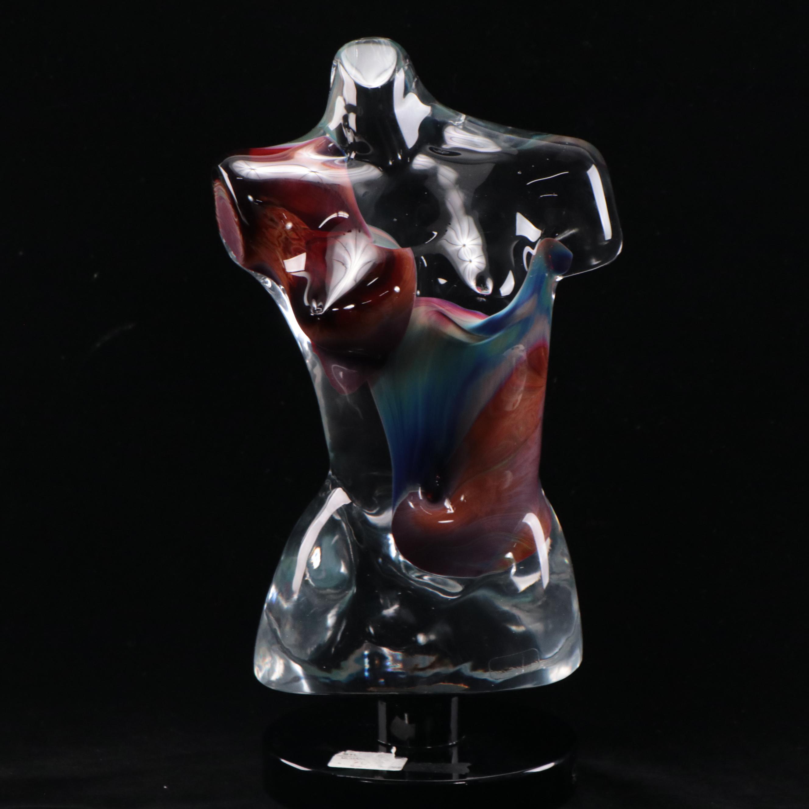Oggetti Murano Glass Sculpture of Female Torso | EBTH