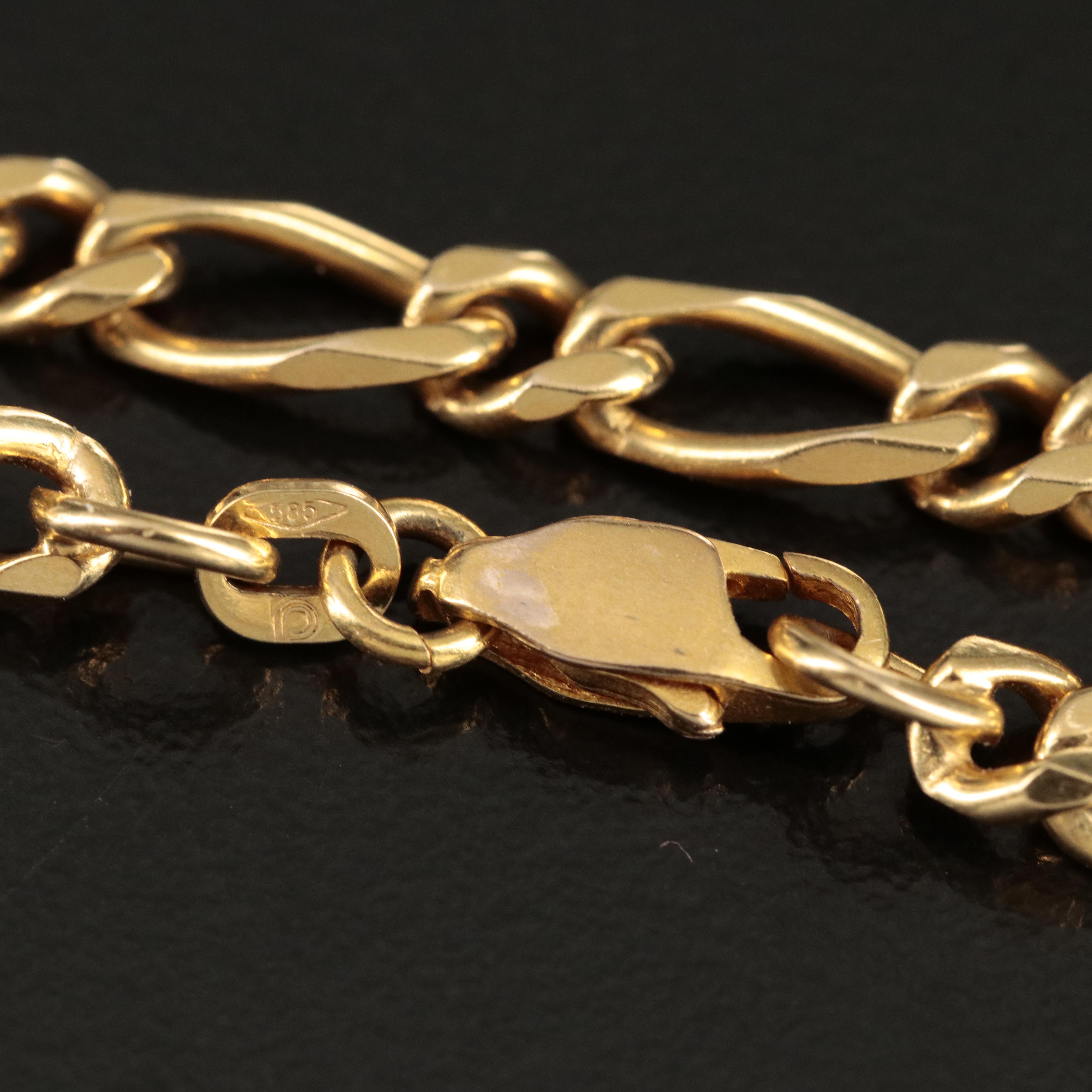 14K Fancy Curb Chain Necklace | Everything But The House