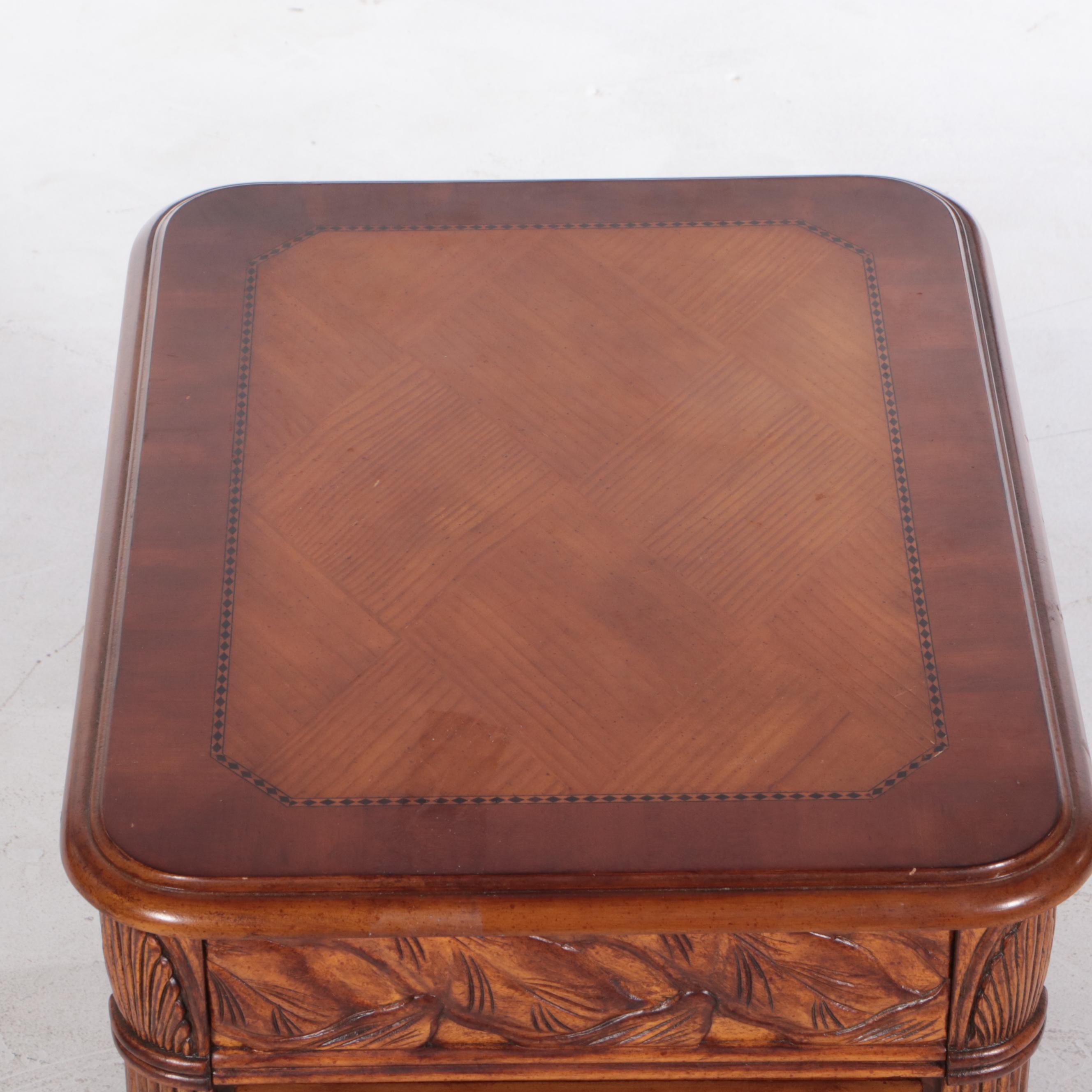 Two Schnadig Cherrywood-Crossbanded Side Tables | EBTH