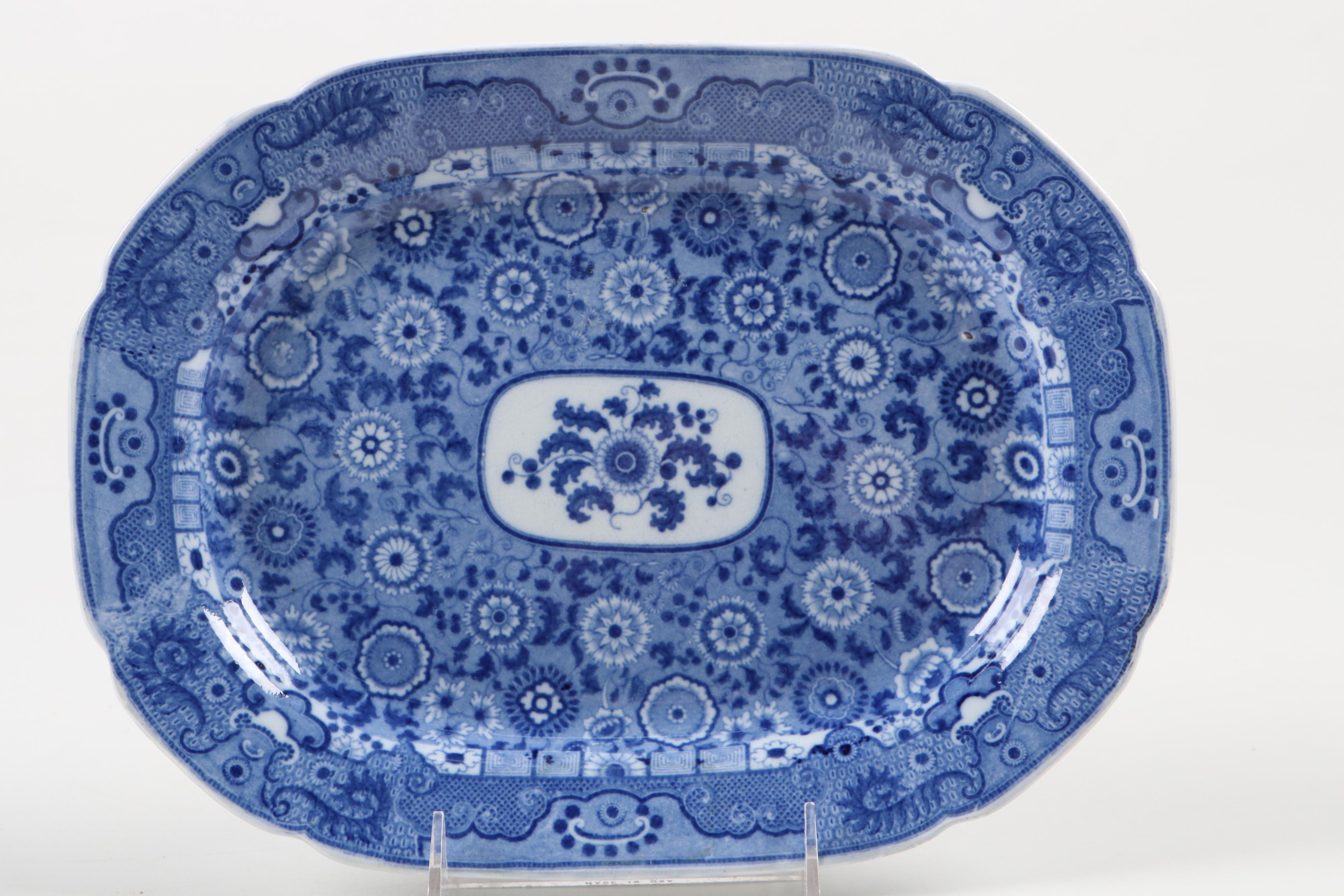 Wedgwood Darwin's Water Lily Bowl with Spode "Net" and Other Ironstone ...