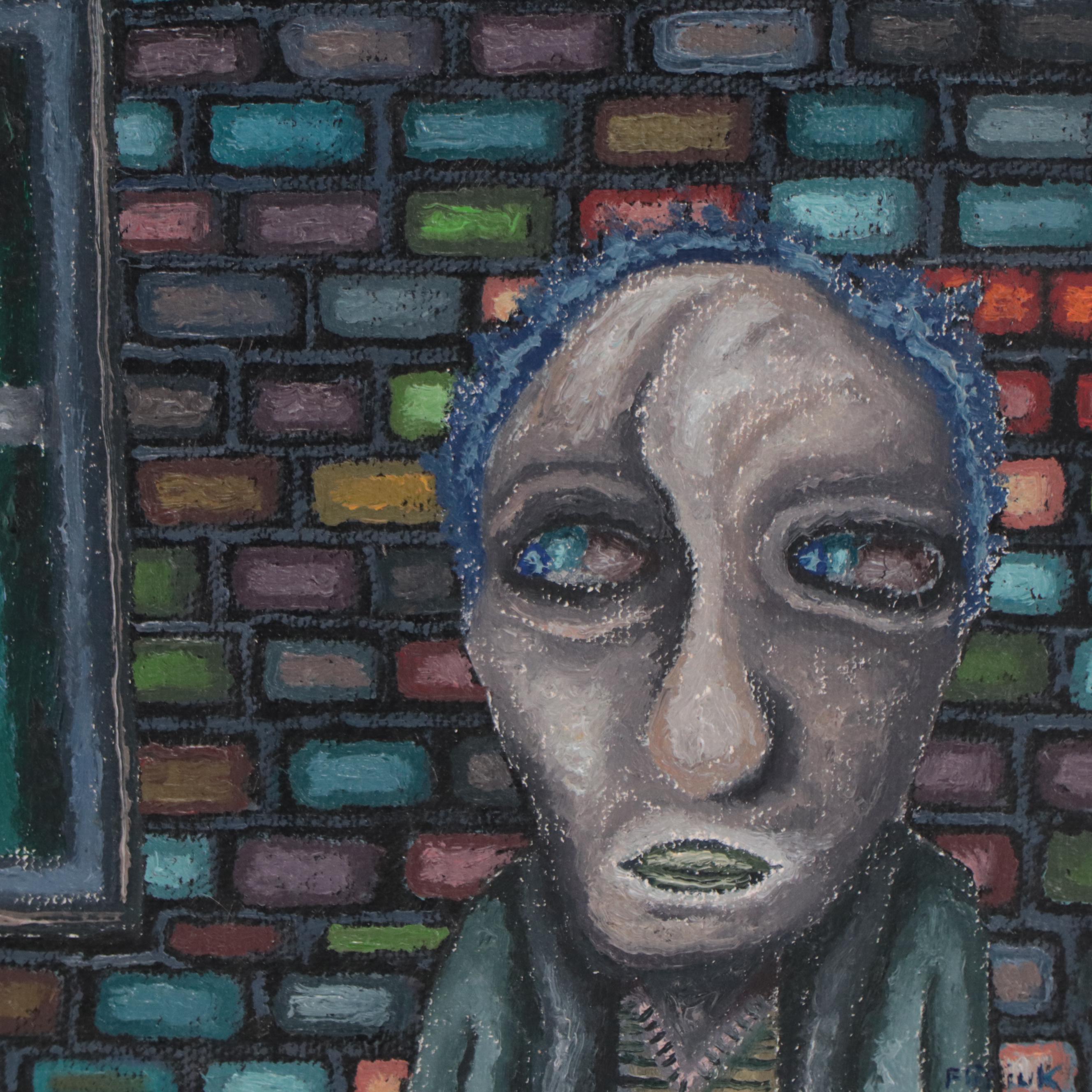 Marcel Flisiuk Surrealist Oil Painting "Back in the Shadow," 2006 | EBTH