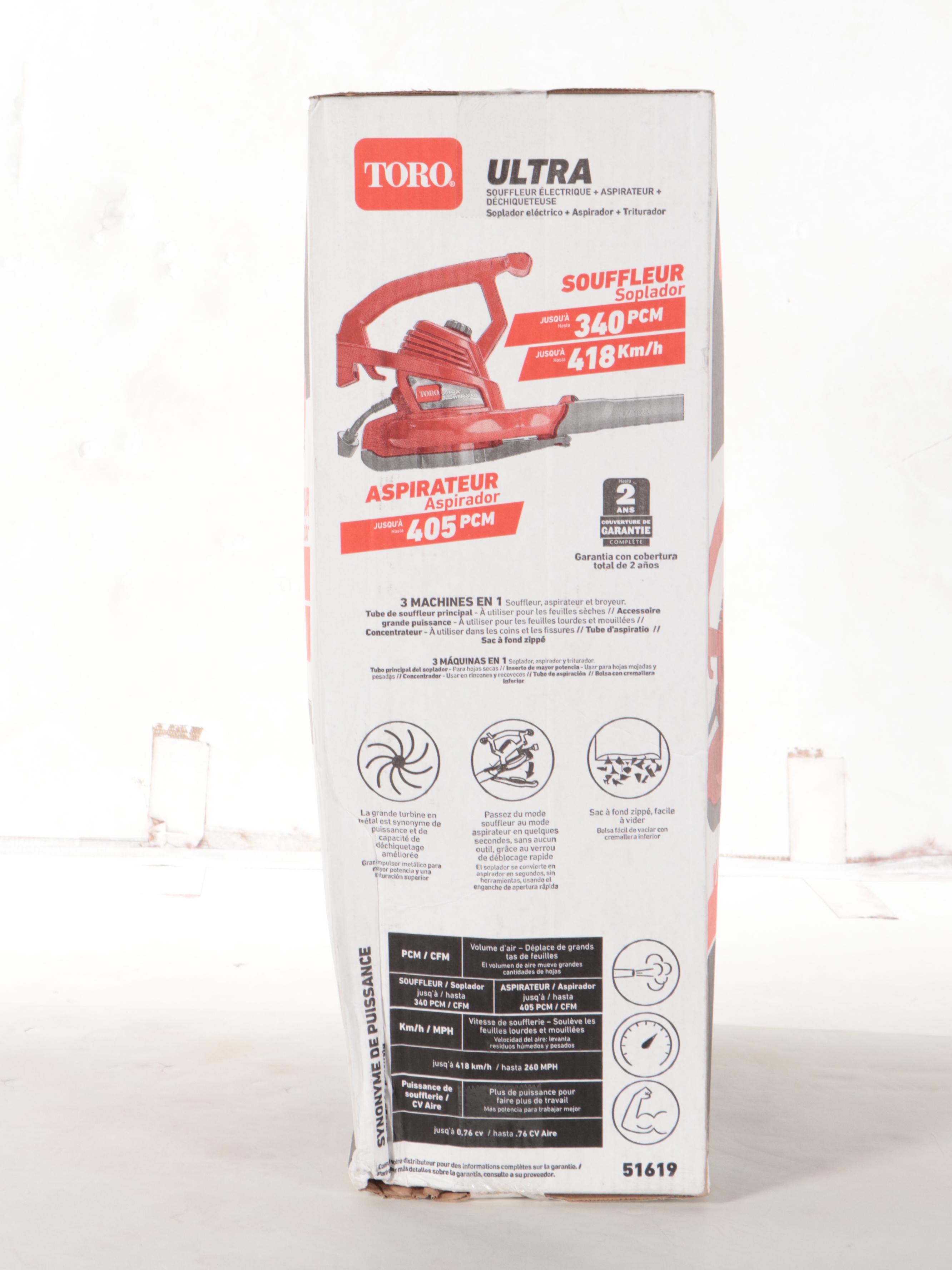 Toro Ultra Electric Blower / Vacuum / Mulcher | EBTH