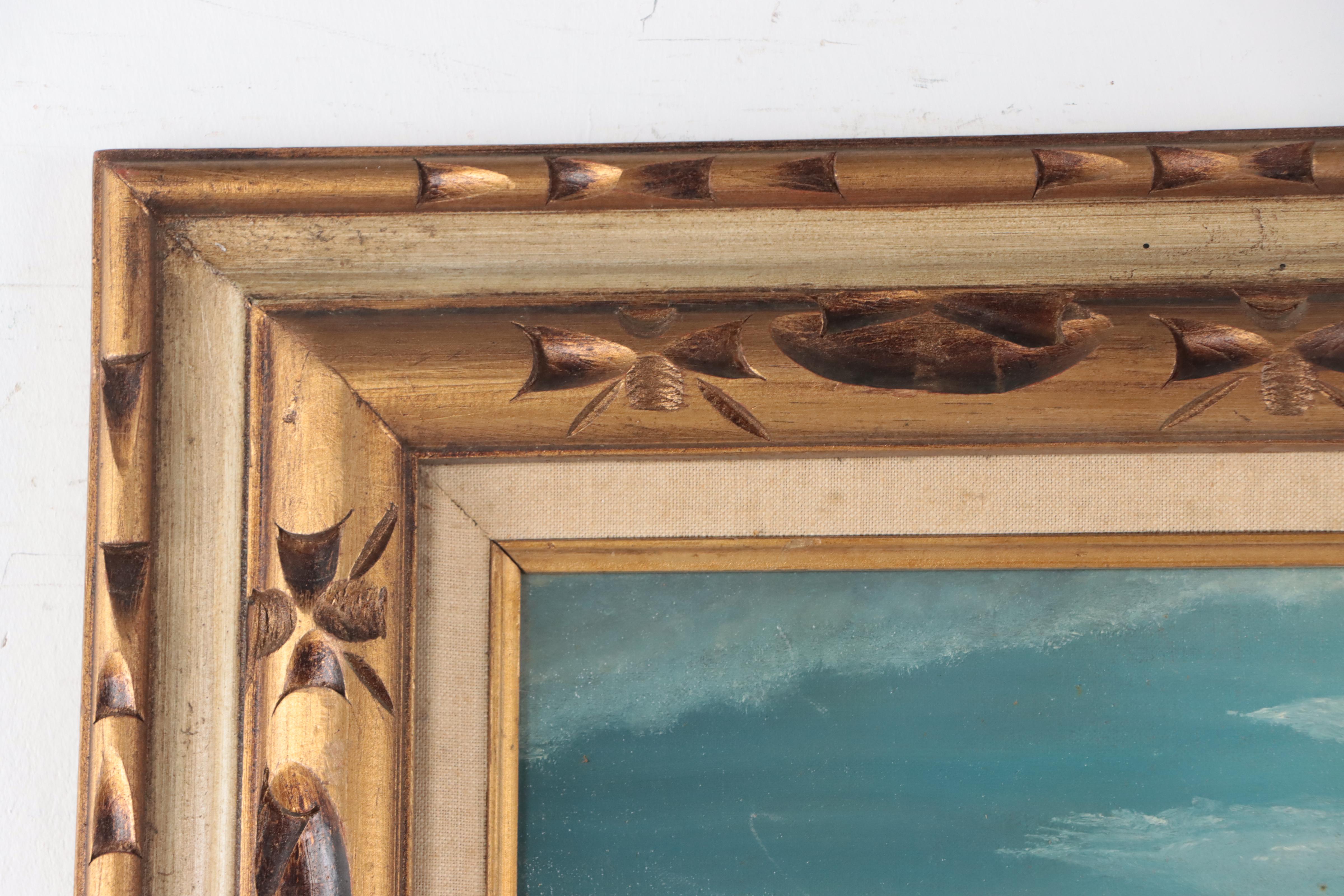 J. J. Lanenga Seascape Oil Painting, Circa 1975 | EBTH