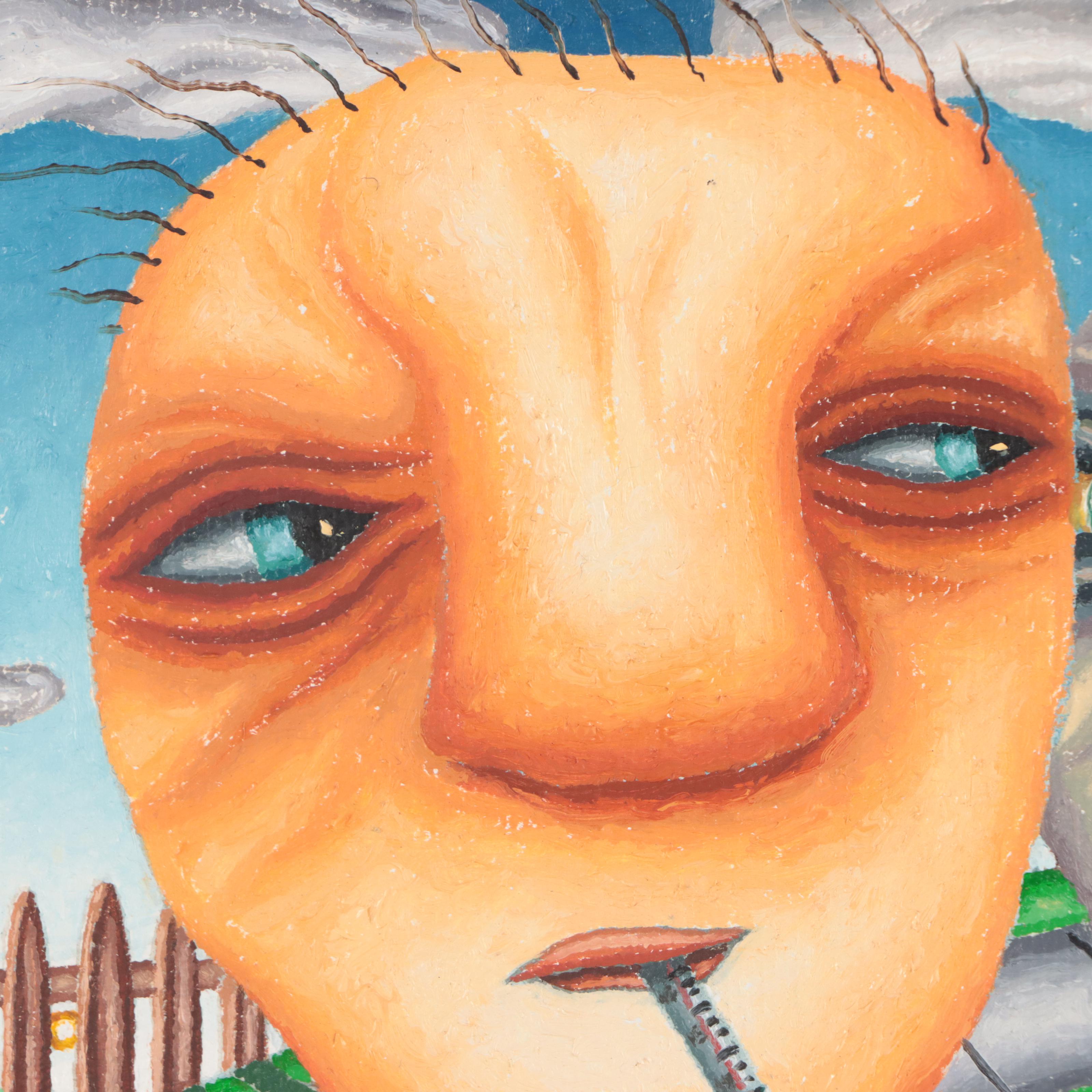 Marcel Flisiuk Surrealist Oil Painting "Getting Hot," 2006 | EBTH